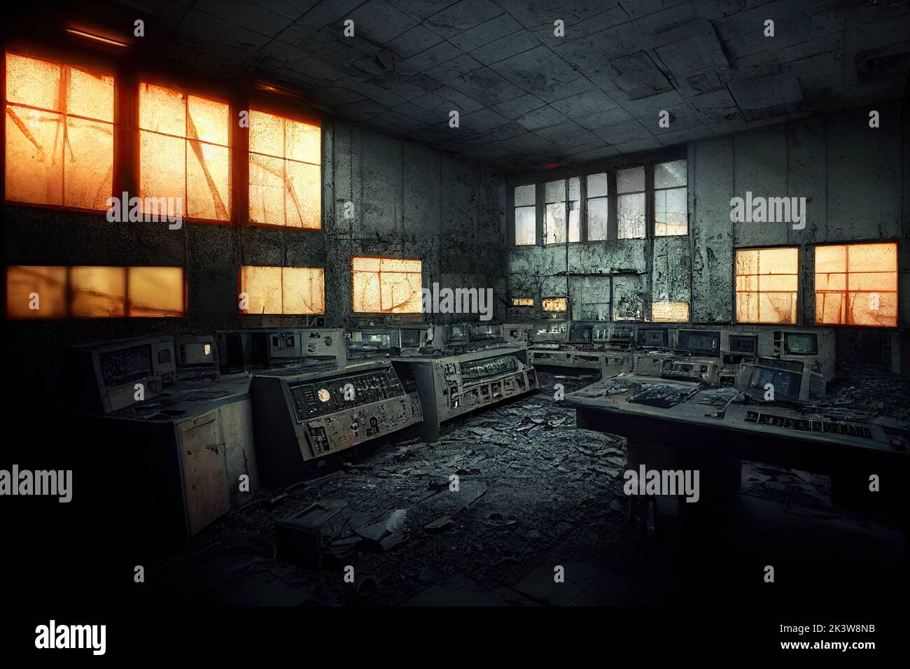 Chernobyl reactor control room hi-res stock photography and images - Alamy