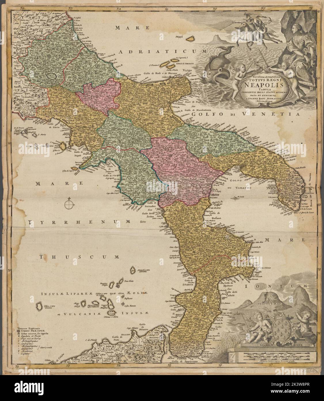 Novissima & exactissima Totius Regni Neapolis Tabula 1731 - 1798 ...