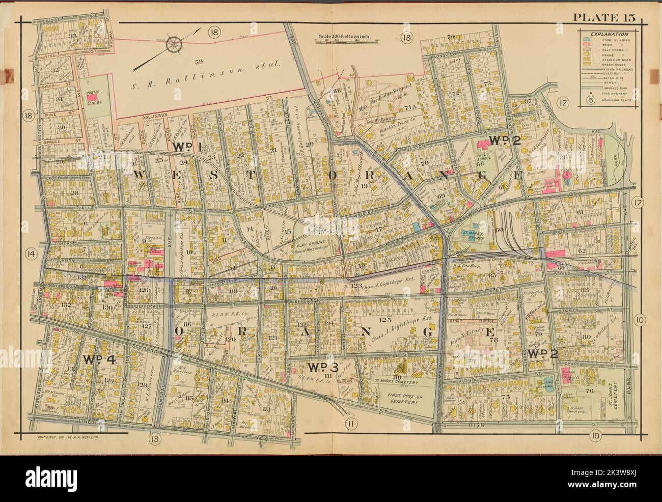 Wellington county map hi-res stock photography and images - Alamy