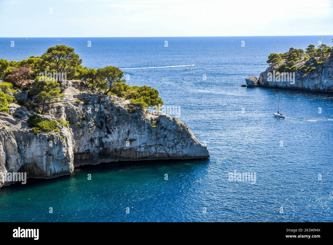 The beautiful landscape of the Calanques National Park Stock Photo - Alamy