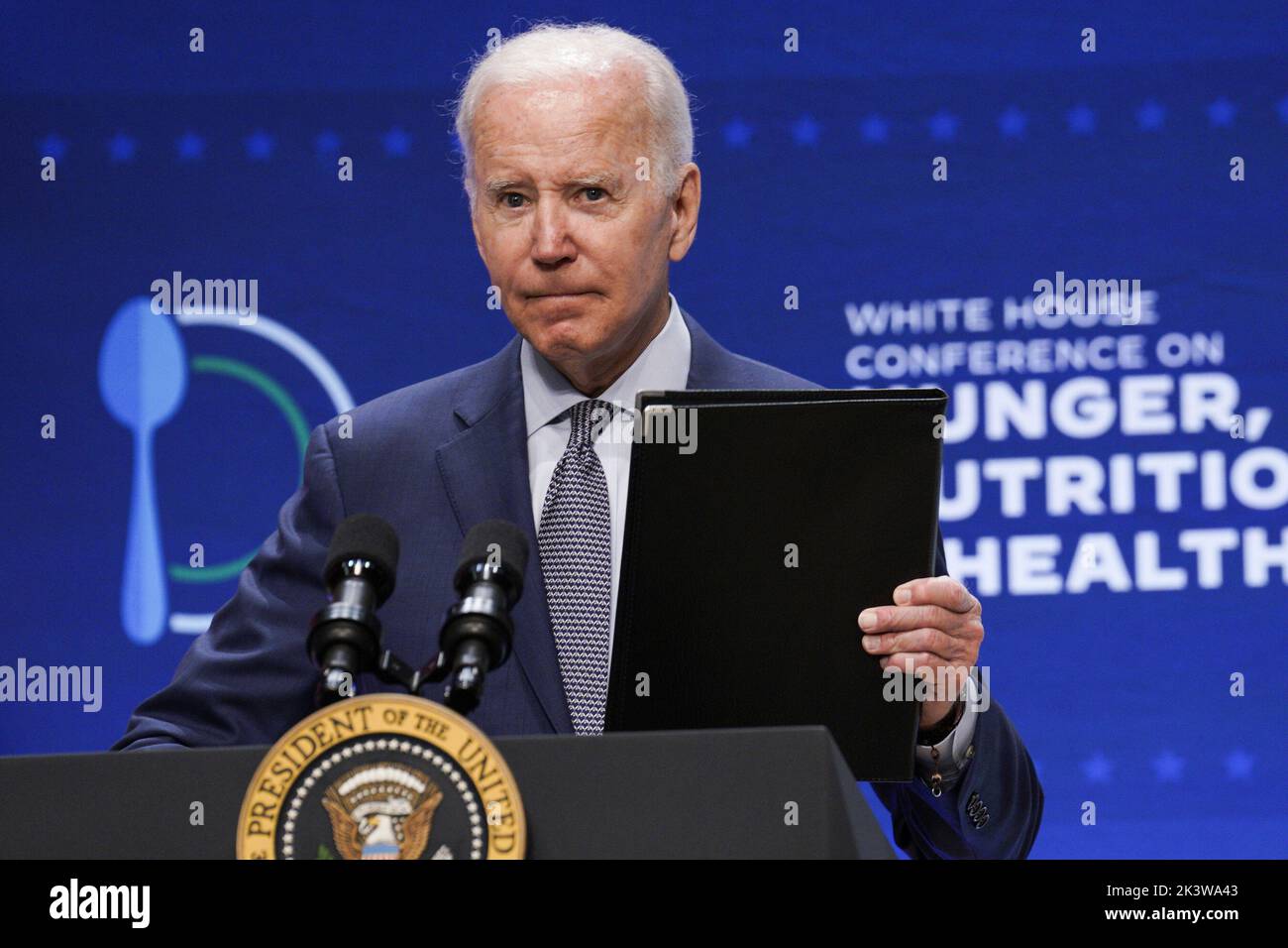 United States President Joe Biden delivers remarks at the White House ...
