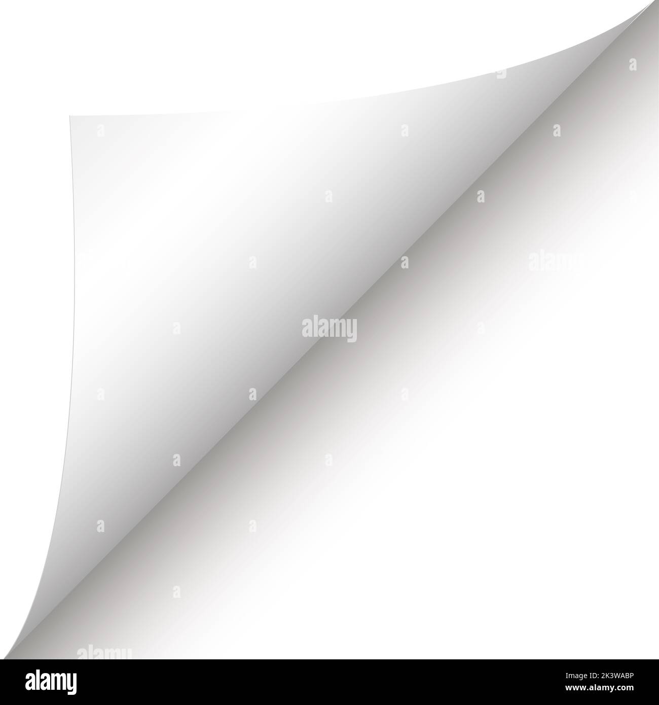 folded corner paper sheet - isolated design element theme Stock Photo ...