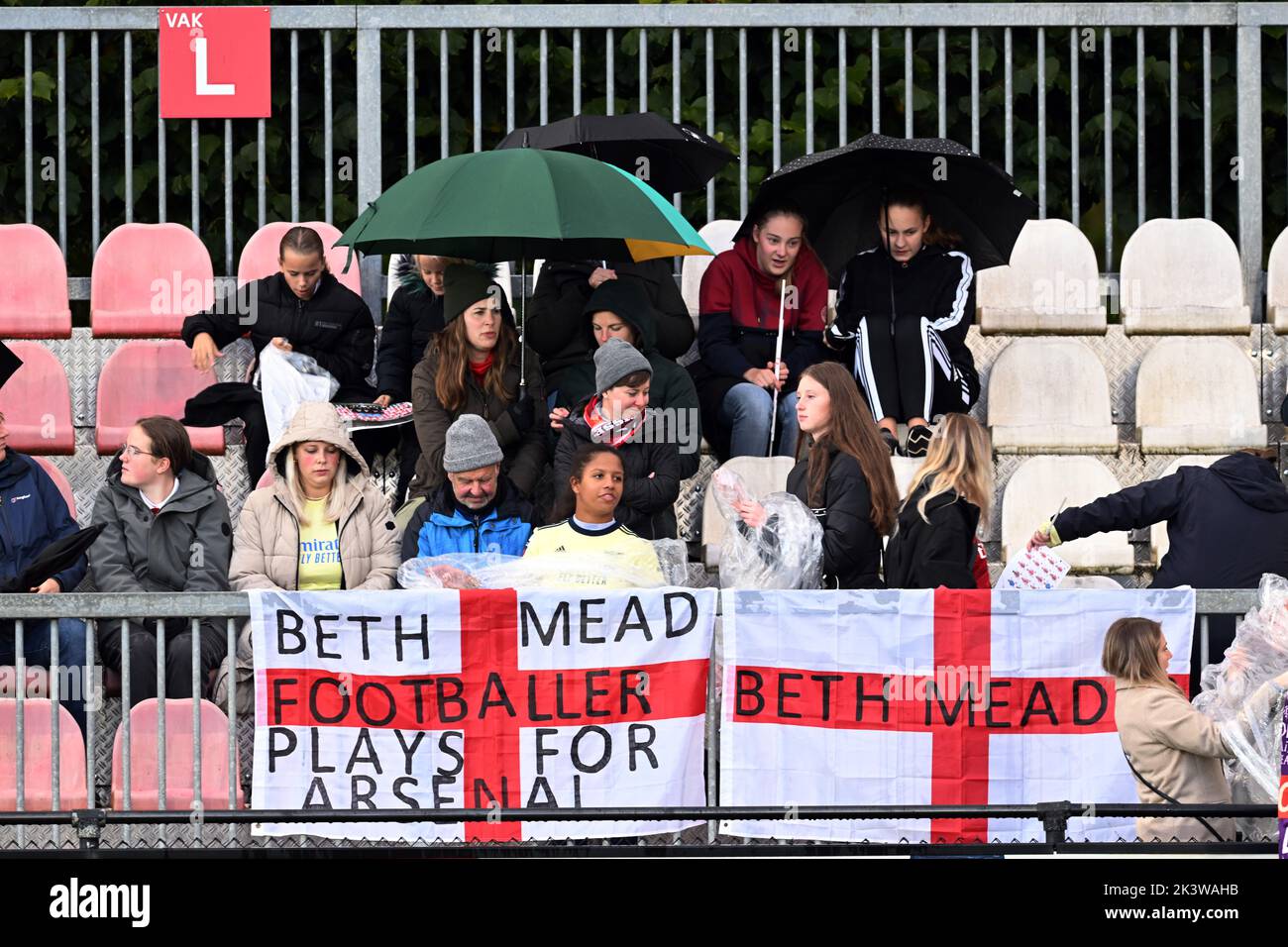 AMSTERDAM - Arsenal WFC supporters during the Women's UEFA Champions ...