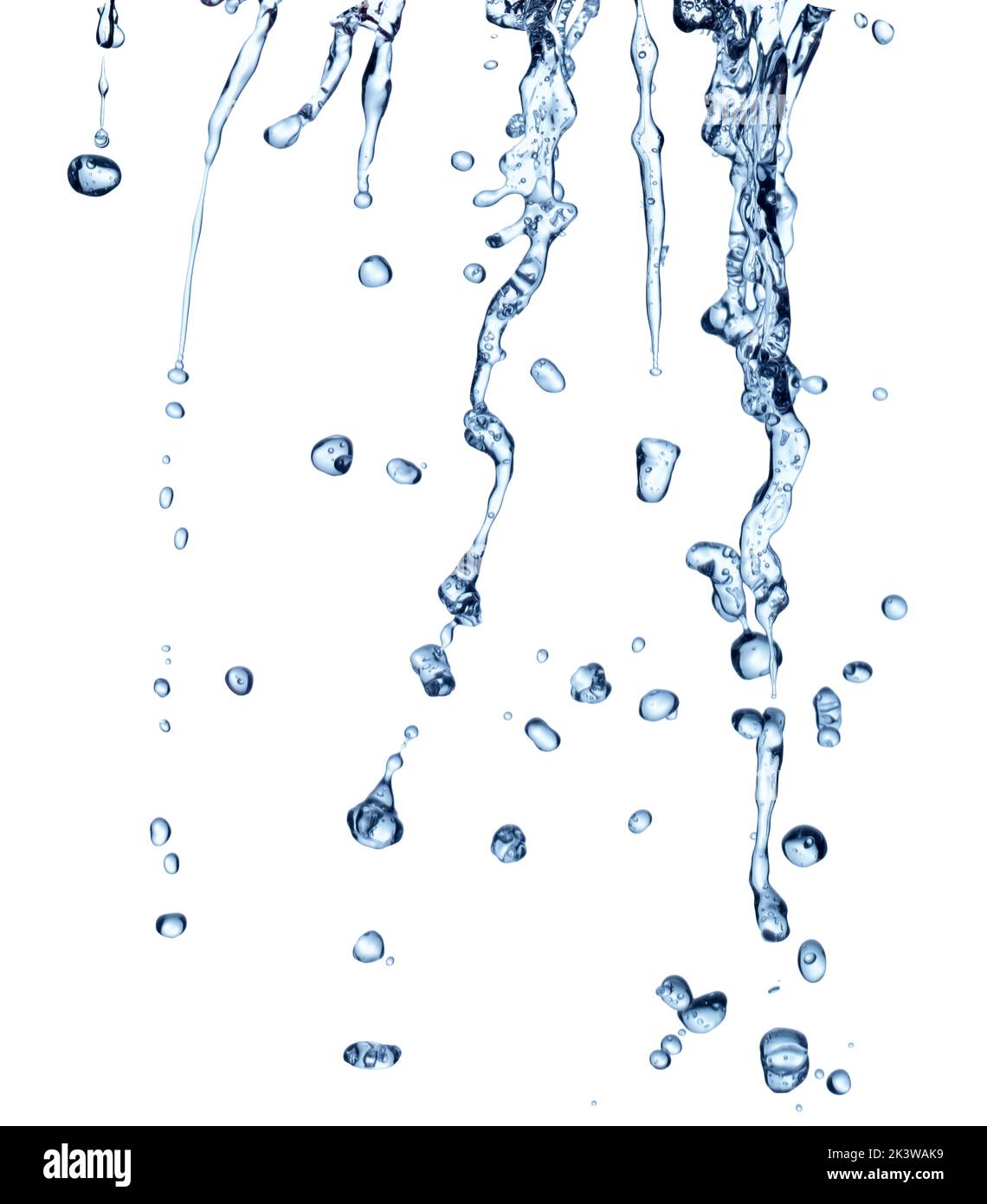 collection of various water drops on white background Stock Photo - Alamy