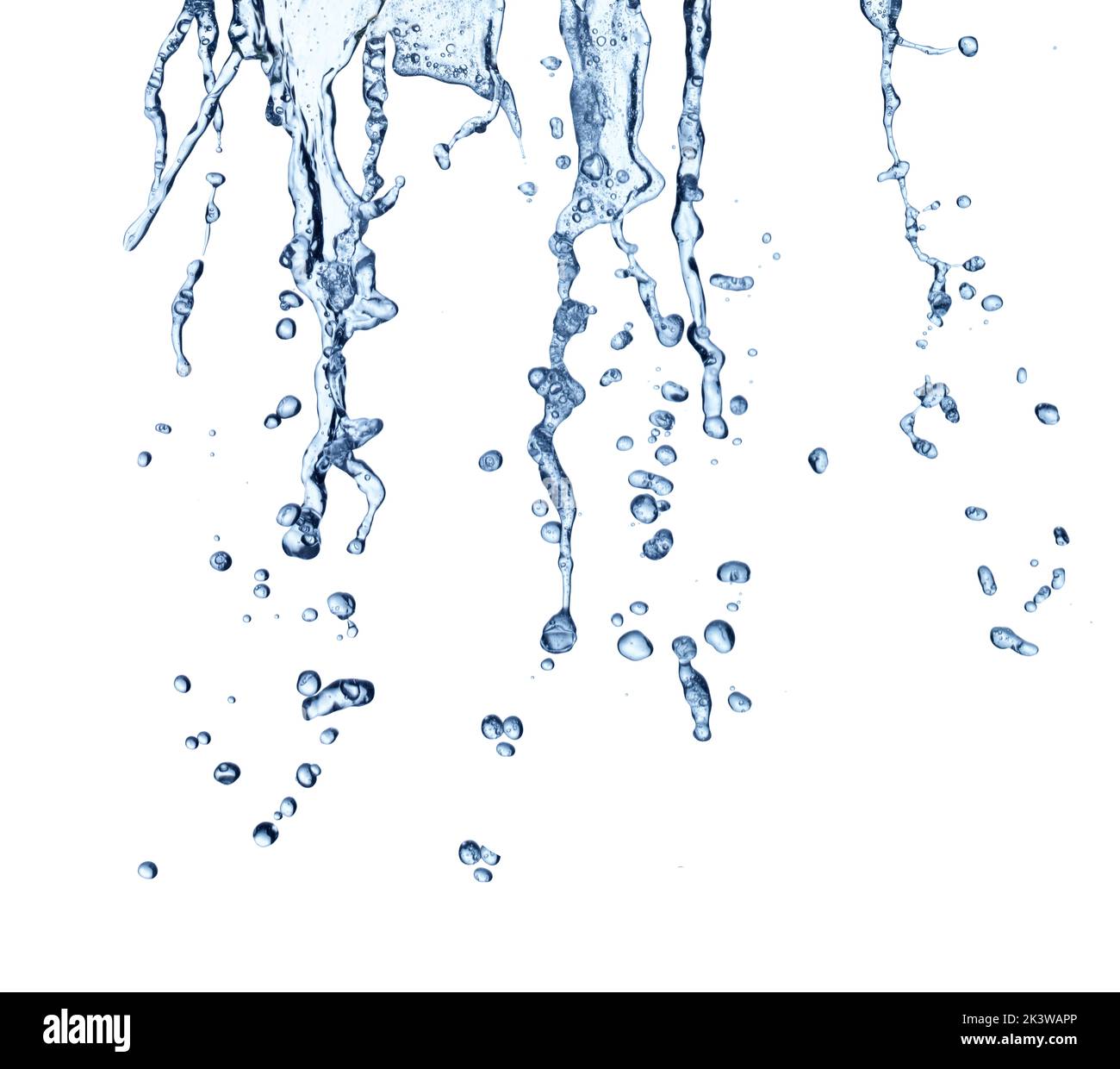 collection of various water drops on white background Stock Photo - Alamy