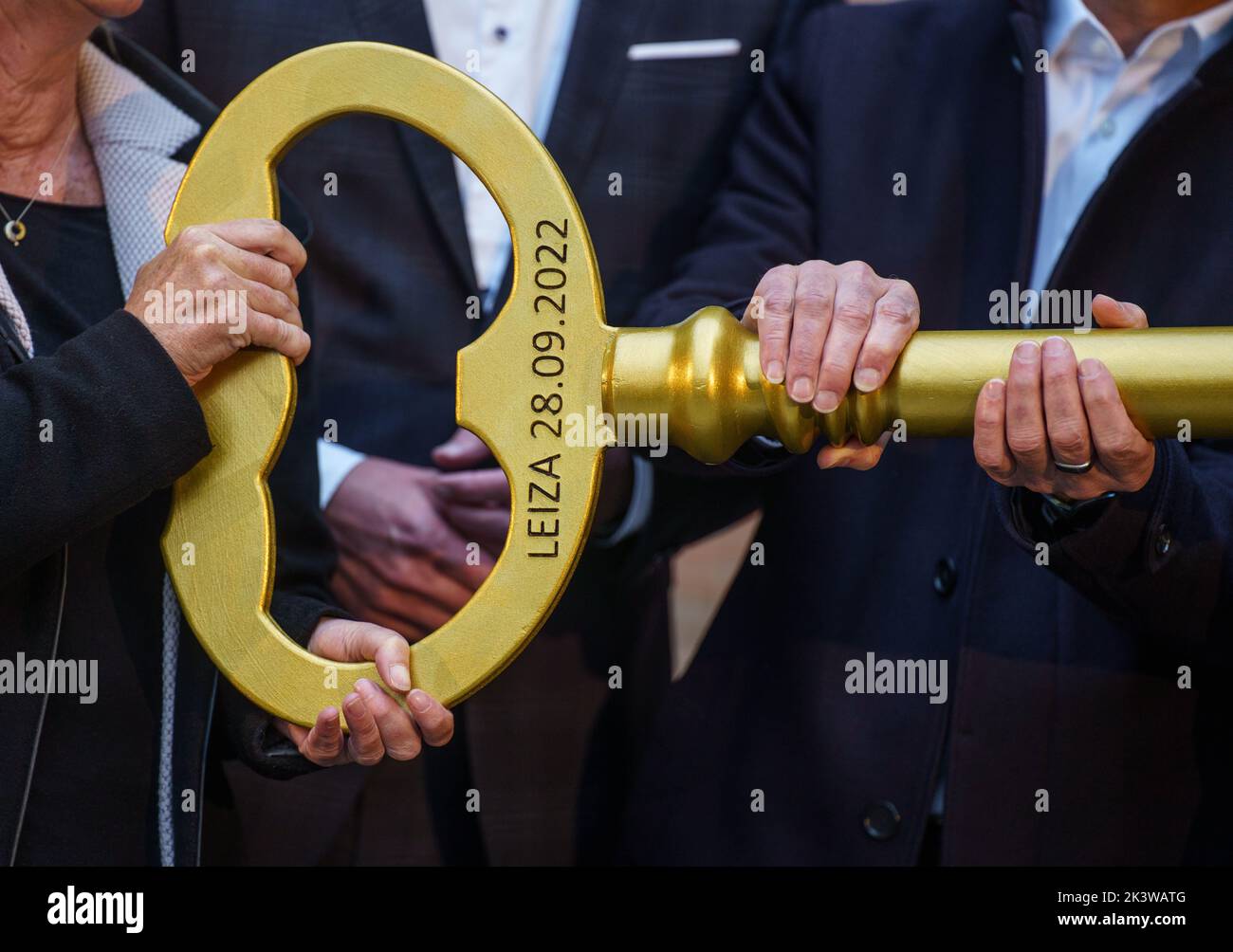 Mainz, Germany. 28th Sep, 2022. Participants of the official handover ...
