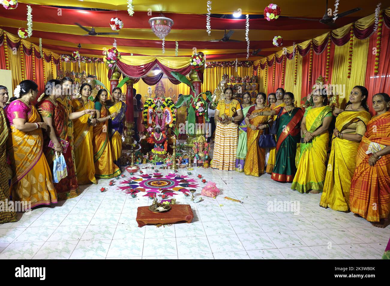Chennai, India, 28th Sep 2022: Navaratri is an annual and one of the ...