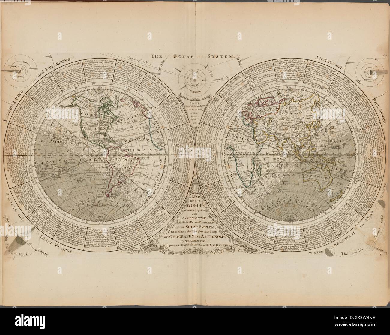 The Solar System Dunn, Samuel, d. 1794. Cartographic. Maps. 1788 ...