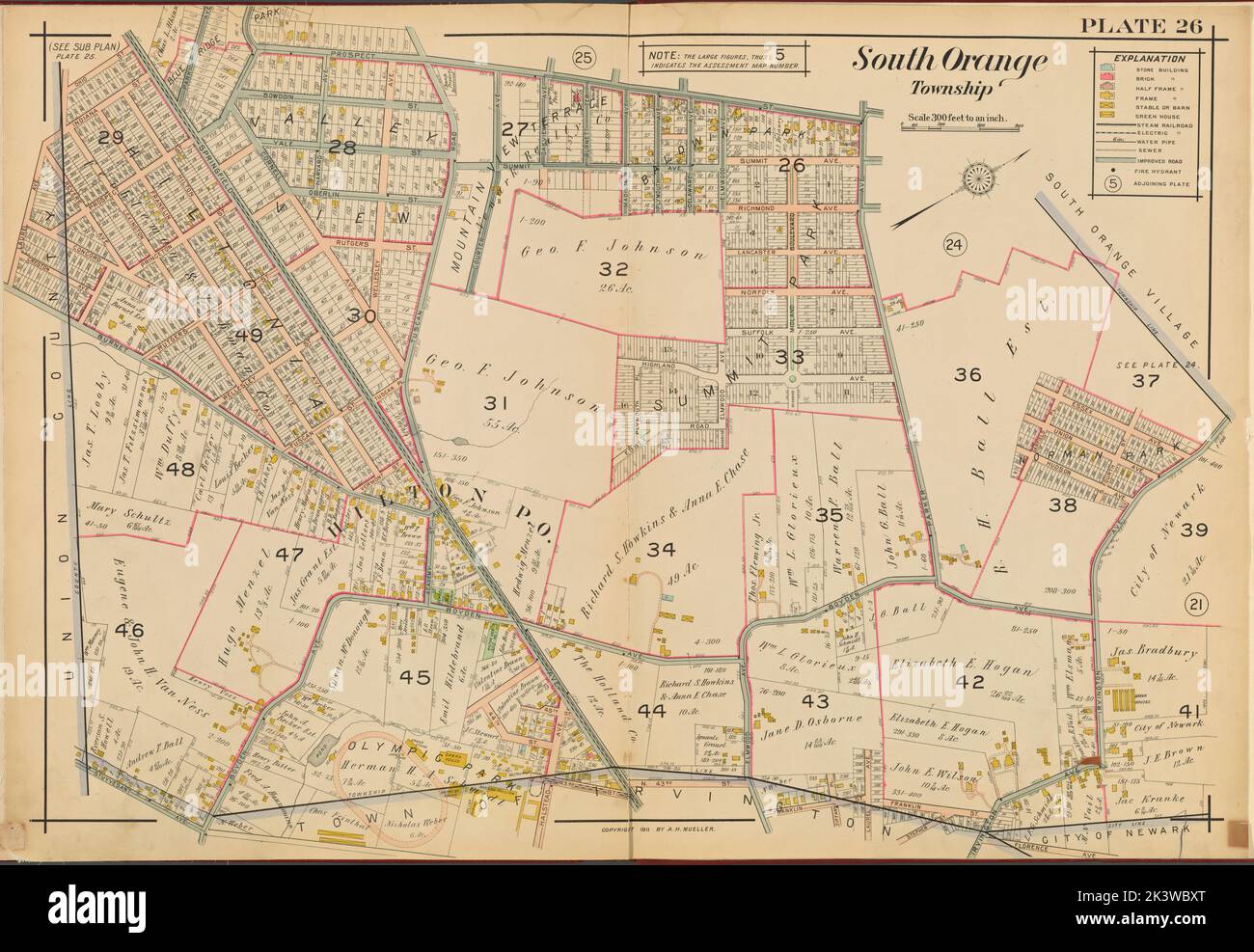 Irvington map hi-res stock photography and images - Alamy