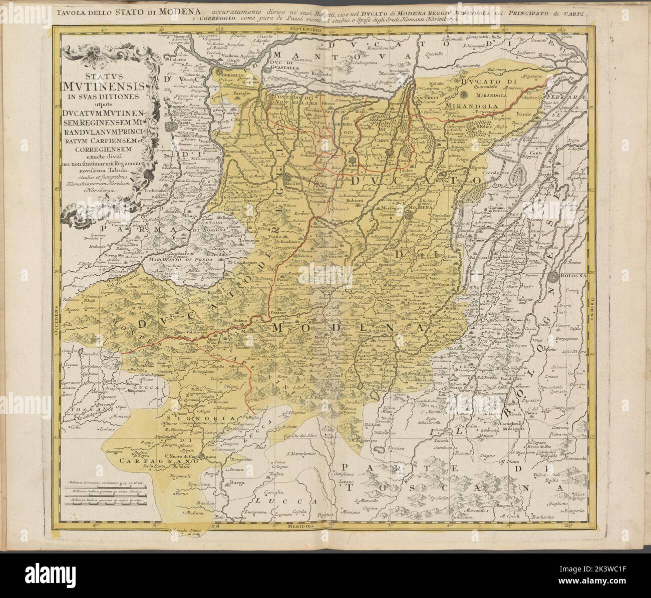 Status Mutinensis in suas ditiones ... 1731 - 1798. Cartographic. Maps ...