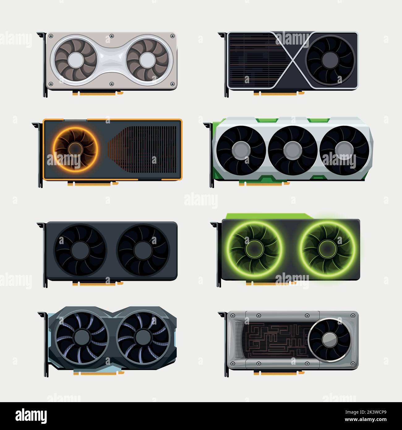 Gpu graphics card Stock Vector Images - Alamy