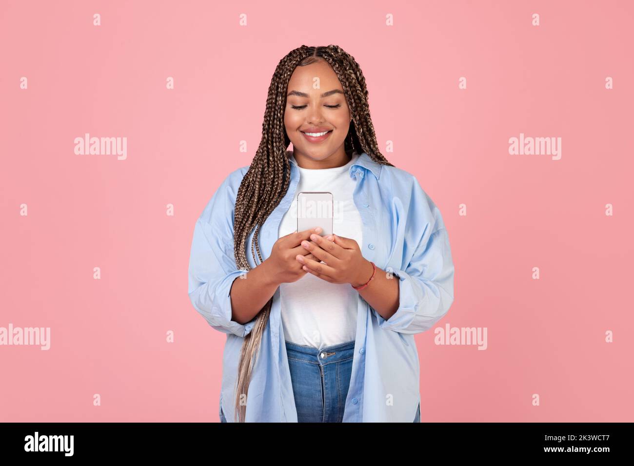 Oversized phone hi-res stock photography and images - Alamy