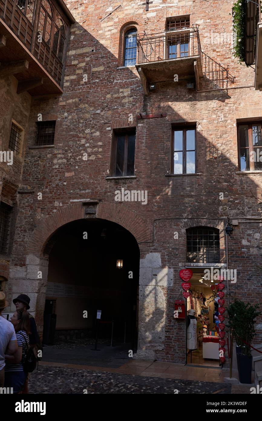 Verona, Italy - July 13, 2022 - the House of Juliet Capulet (Giulietta ...