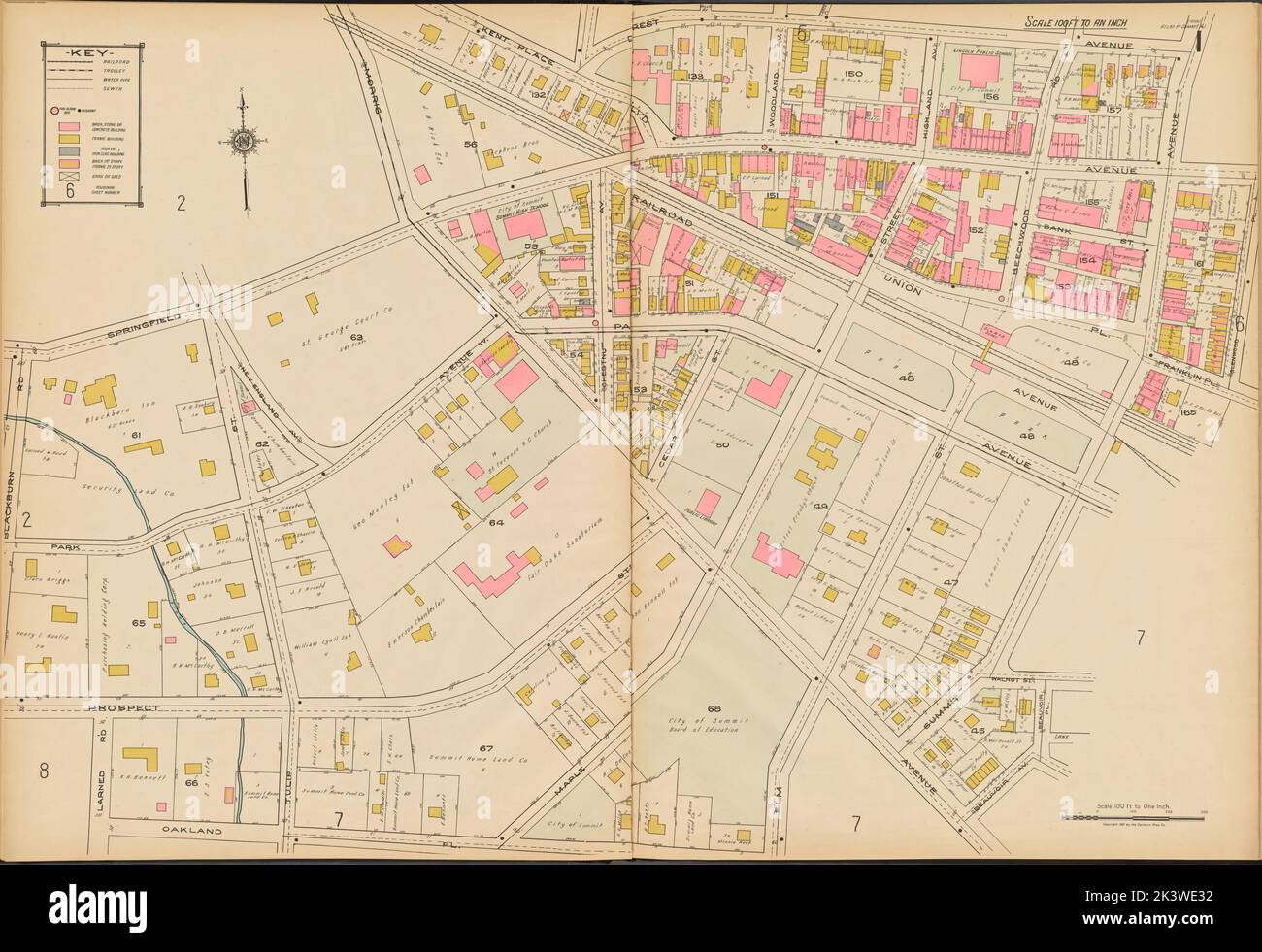 Map of oakland new jersey hi-res stock photography and images - Alamy