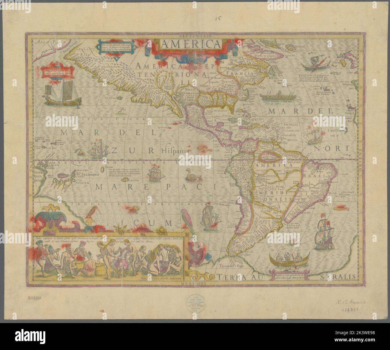 America Cartographic. Maps. 1635. Lionel Pincus and Princess Firyal Map ...