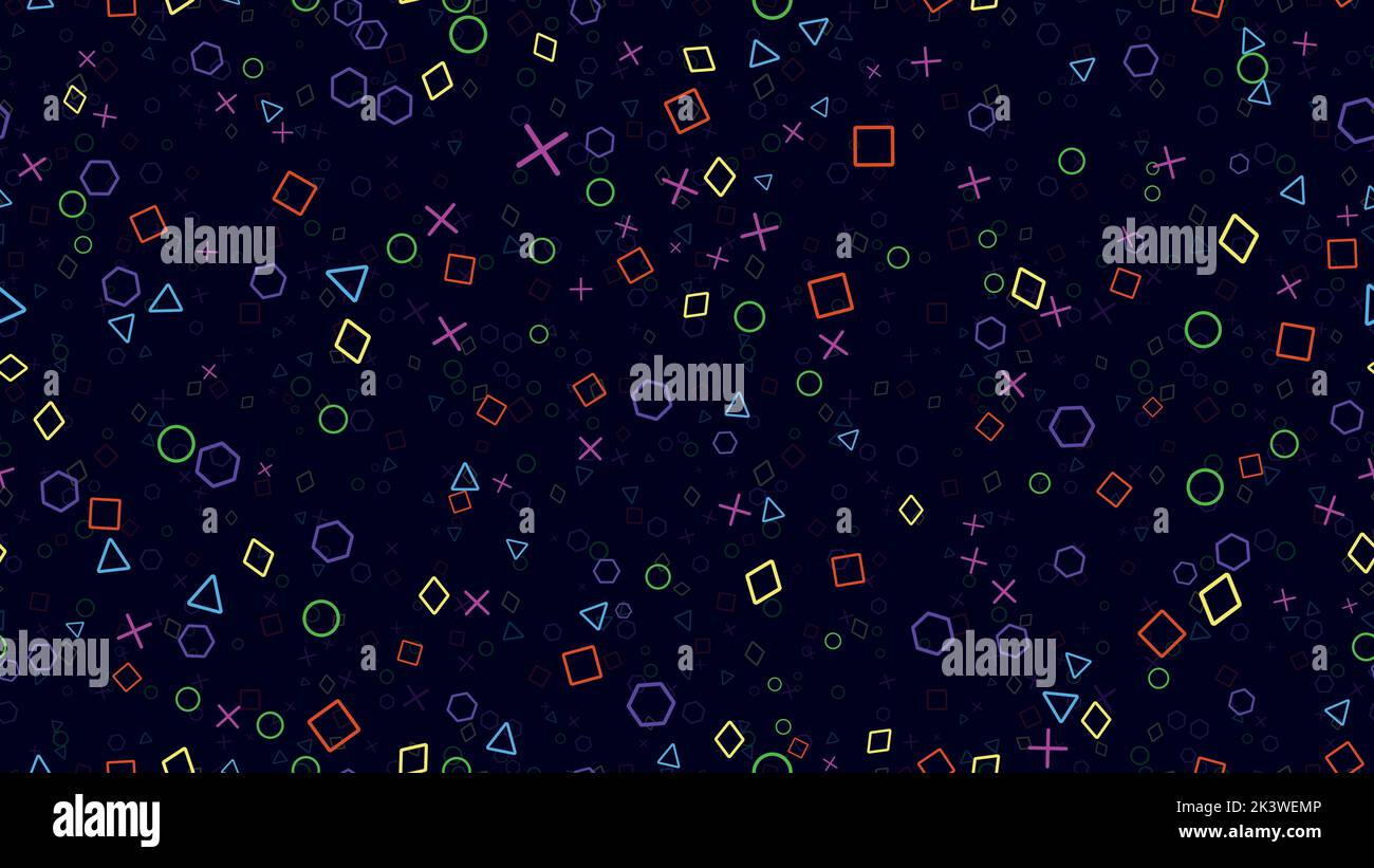 Neon gaming vector pattern hi-res stock photography and images - Alamy