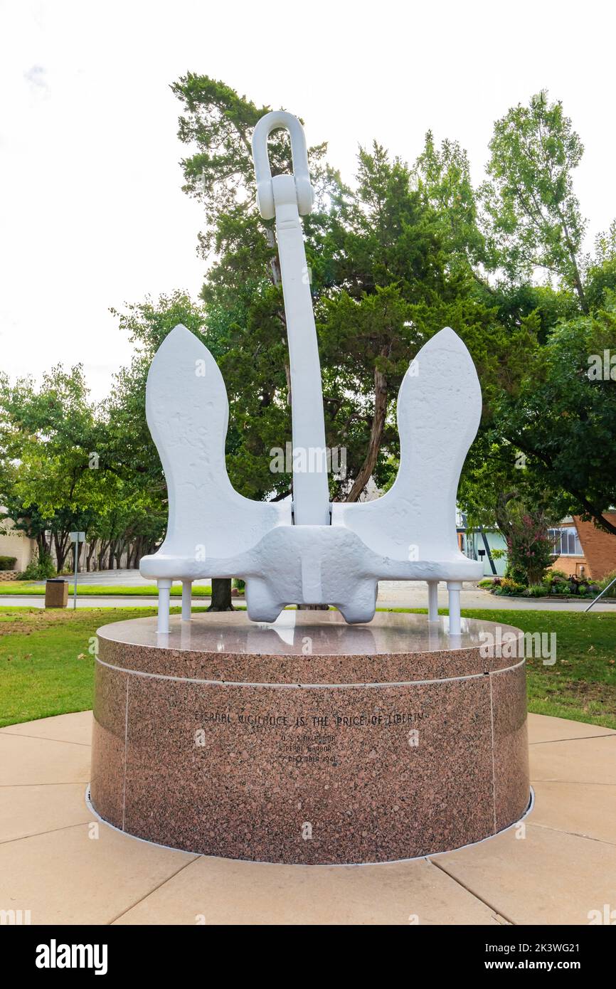 Uss oklahoma anchor memorial hi-res stock photography and images - Alamy
