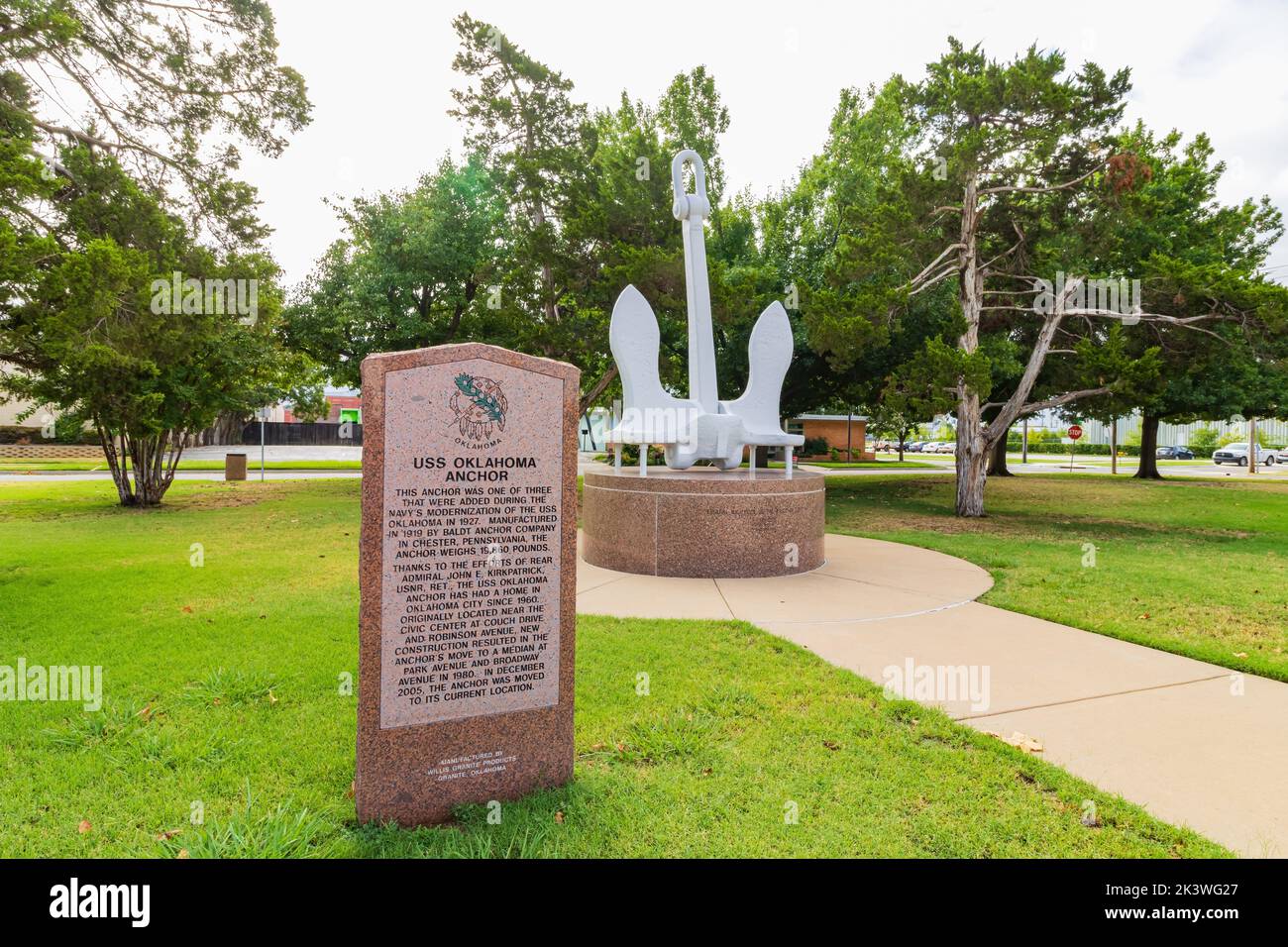 Uss oklahoma anchor memorial hi-res stock photography and images - Alamy