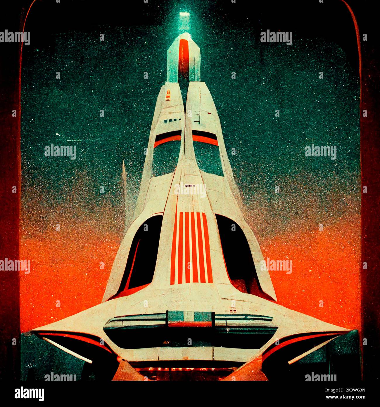 Spaceship concept art 50's hi-res stock photography and images - Alamy