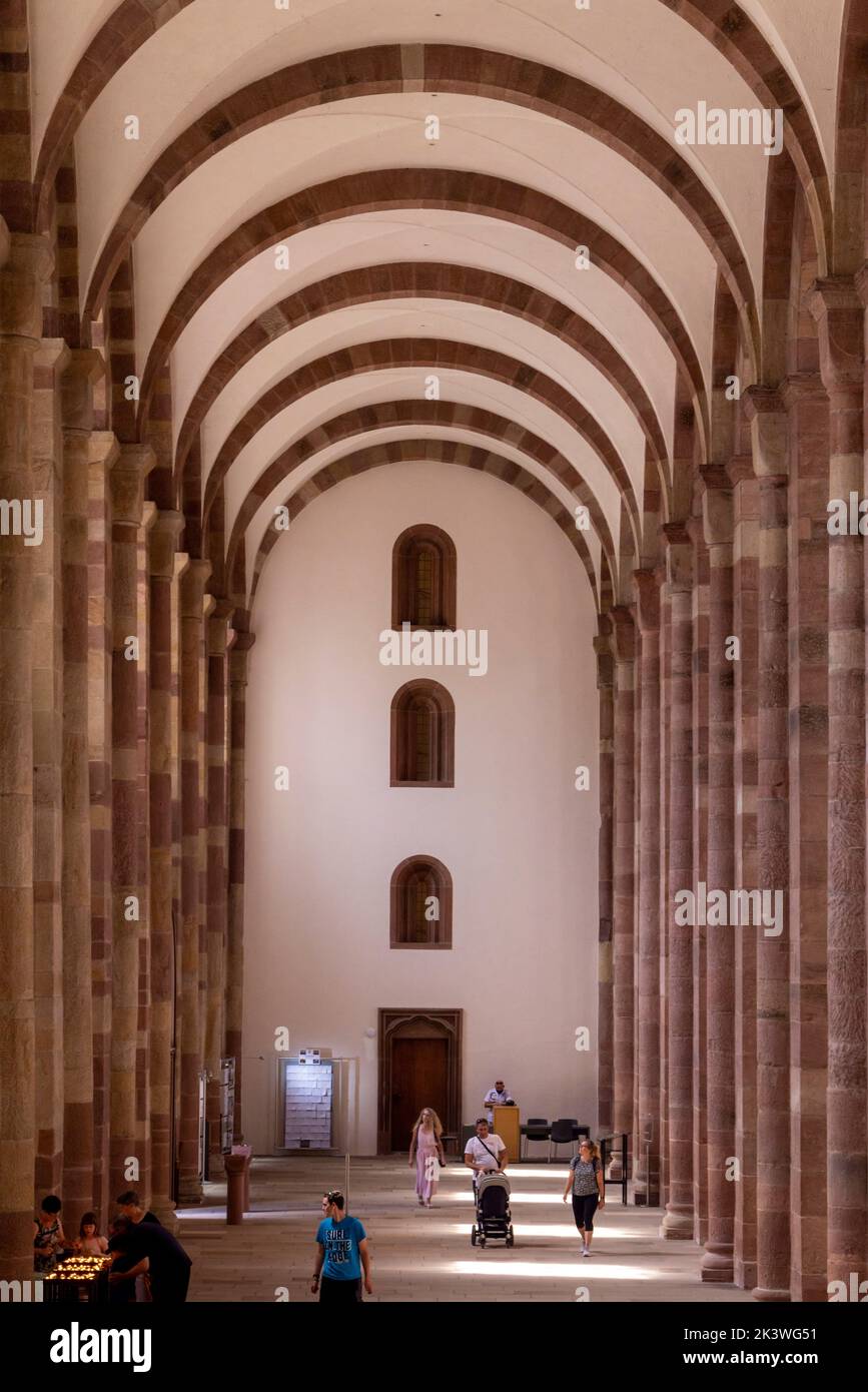 side aisle, Speyer Cathedral, Speyer, Germany Stock Photo - Alamy
