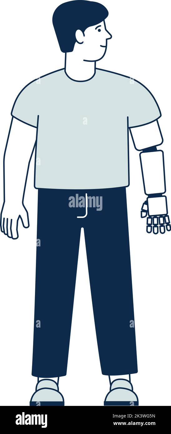Prosthetic Arm Bionic Stock Vector Images Alamy