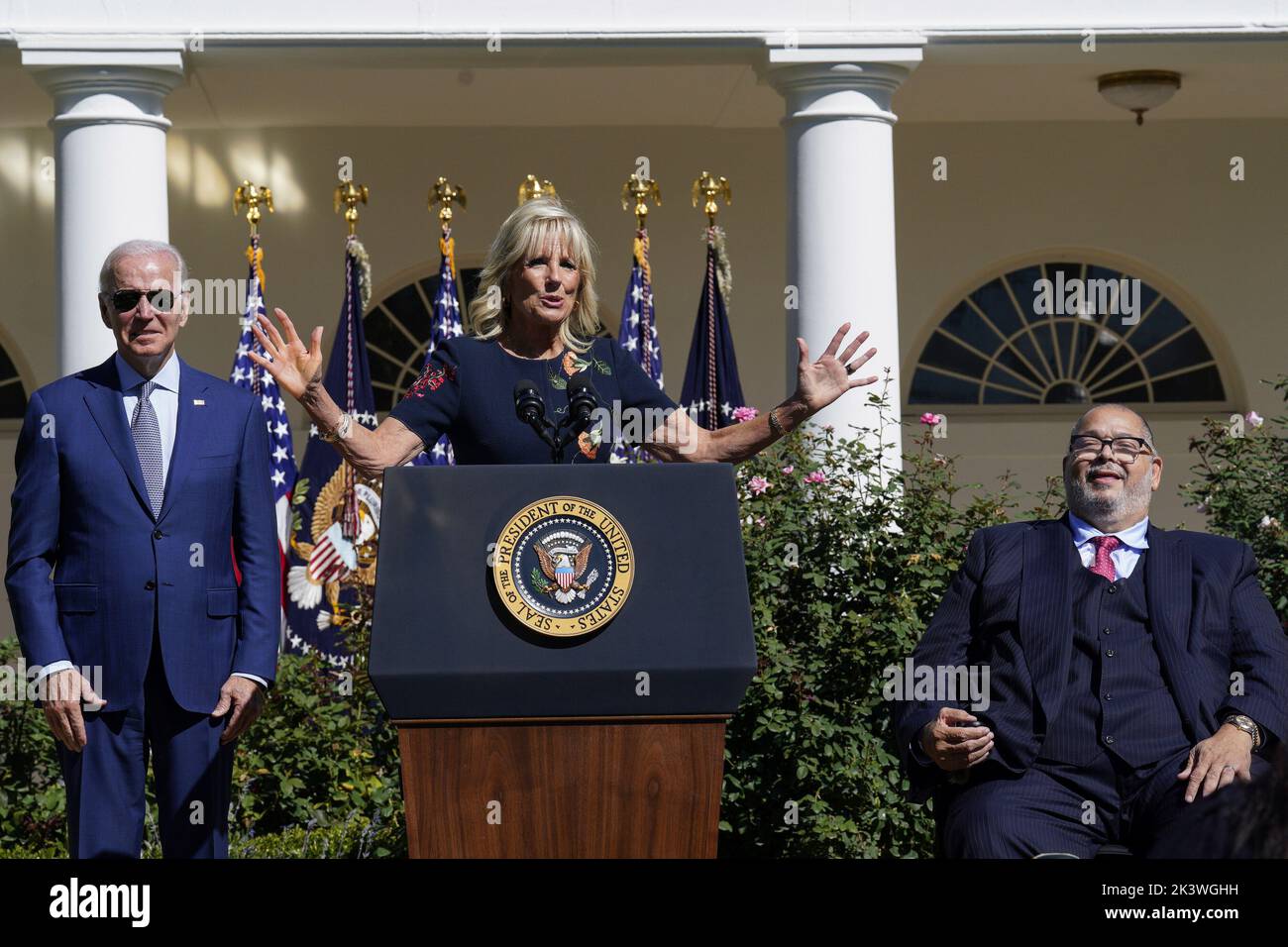 United States President Joe Biden and Mayor Tim Adams (Bowie, MD ...