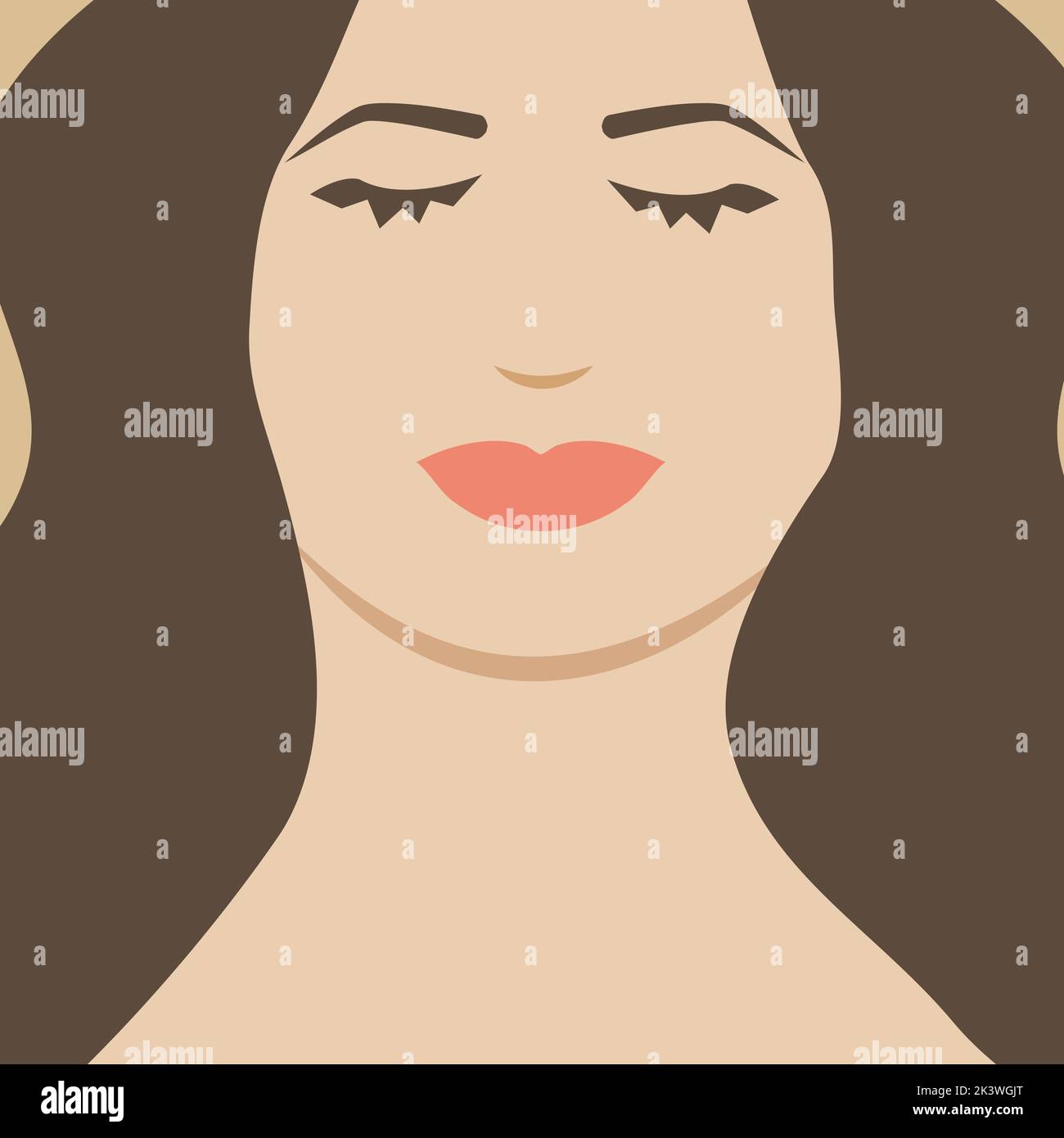 Woman Face Portrait Illustration Drawing Stock Vector Image & Art - Alamy