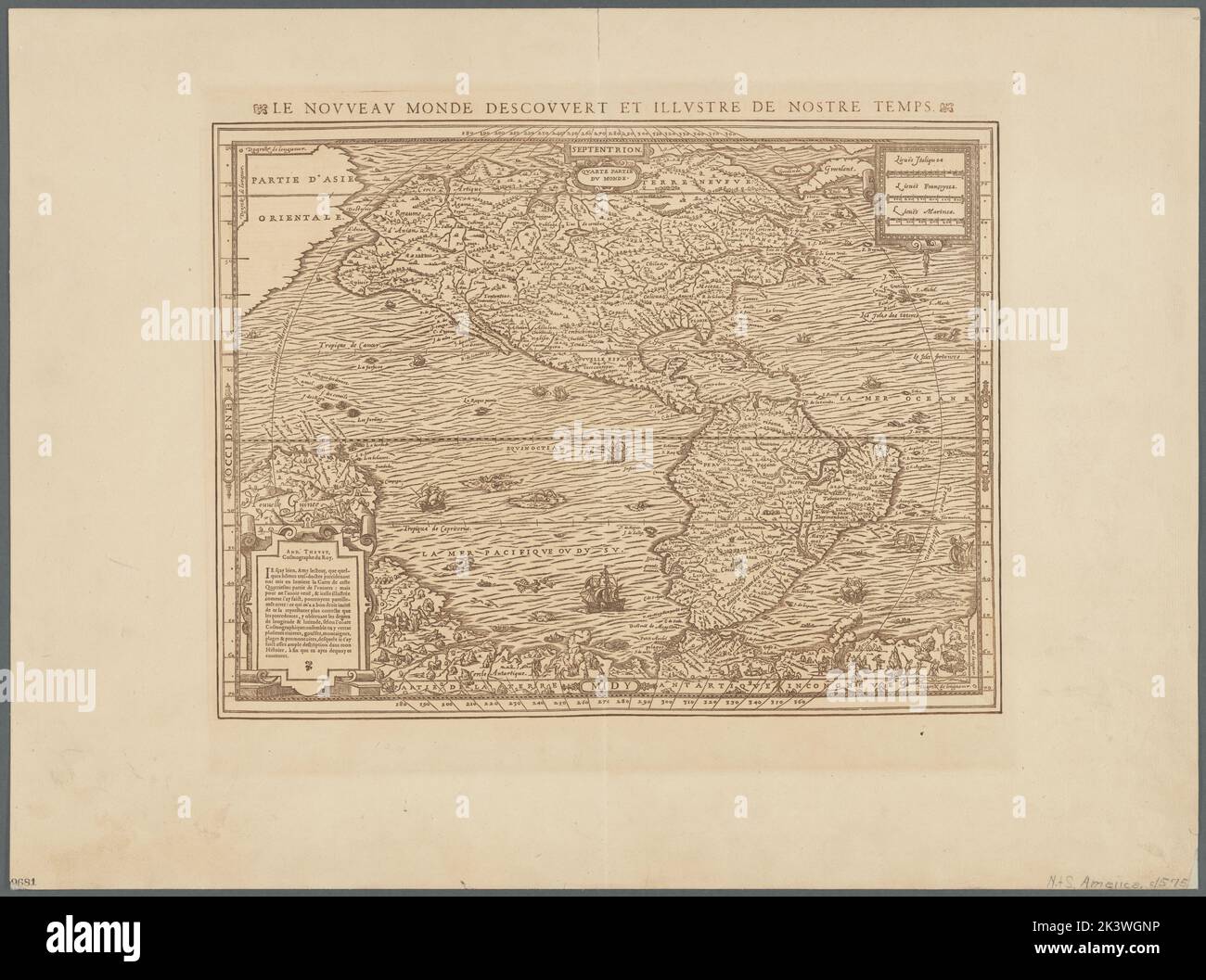 Le nouveau monde descouvert et illustre de nostre temps Cartographic ...