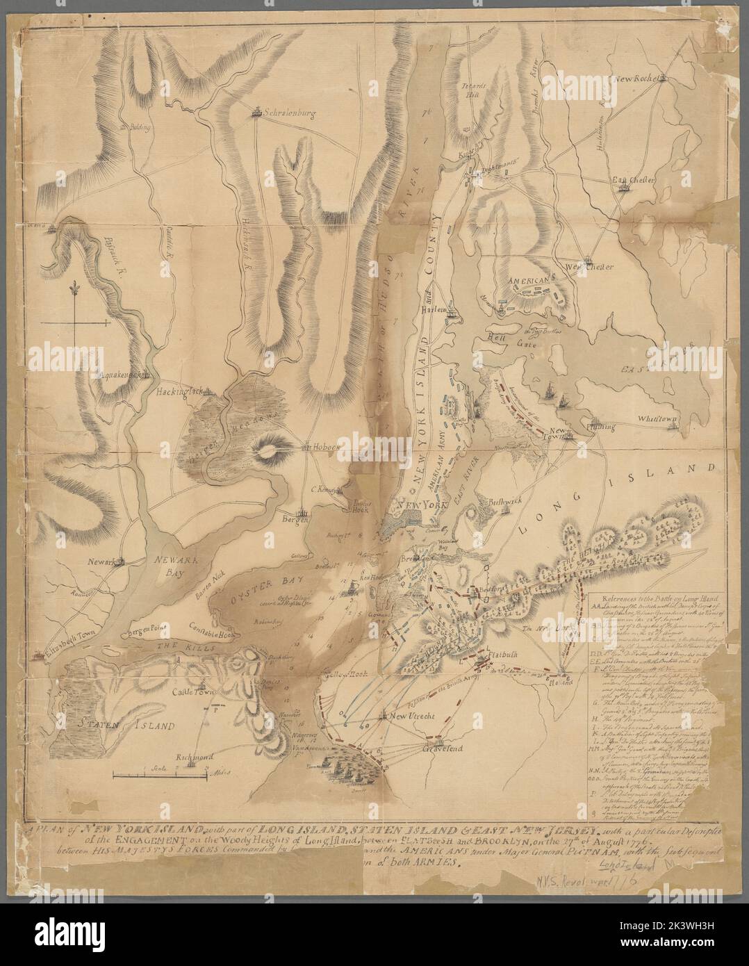 A plan of New York Island, part of Long Island, Staten Island & east ...