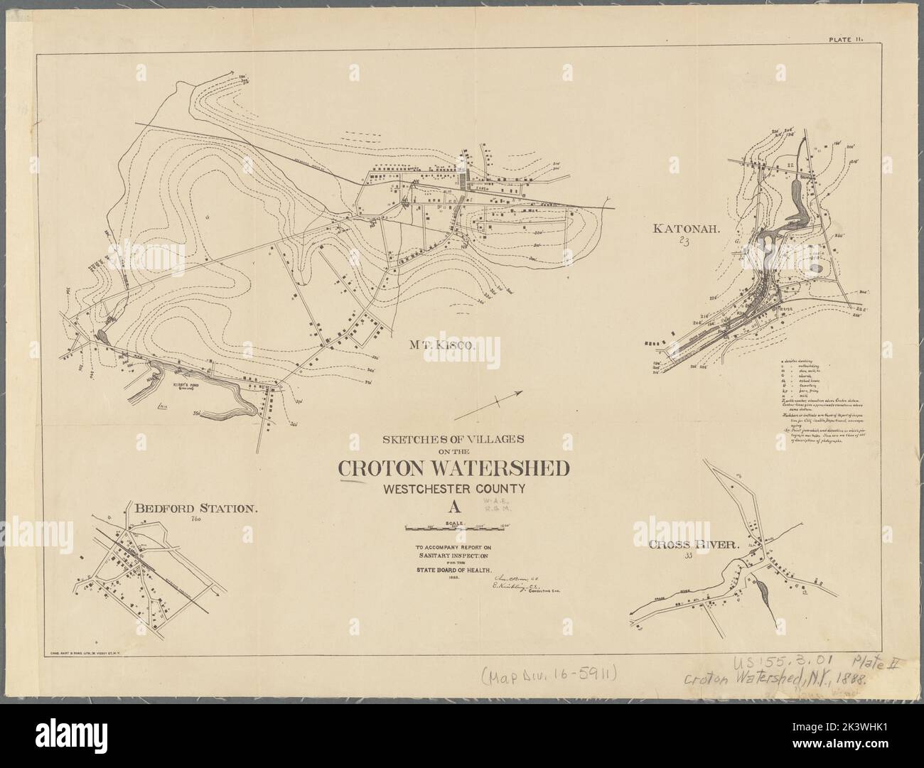 Plate II. Sketches of villages of the Croton watershed: Westchester ...