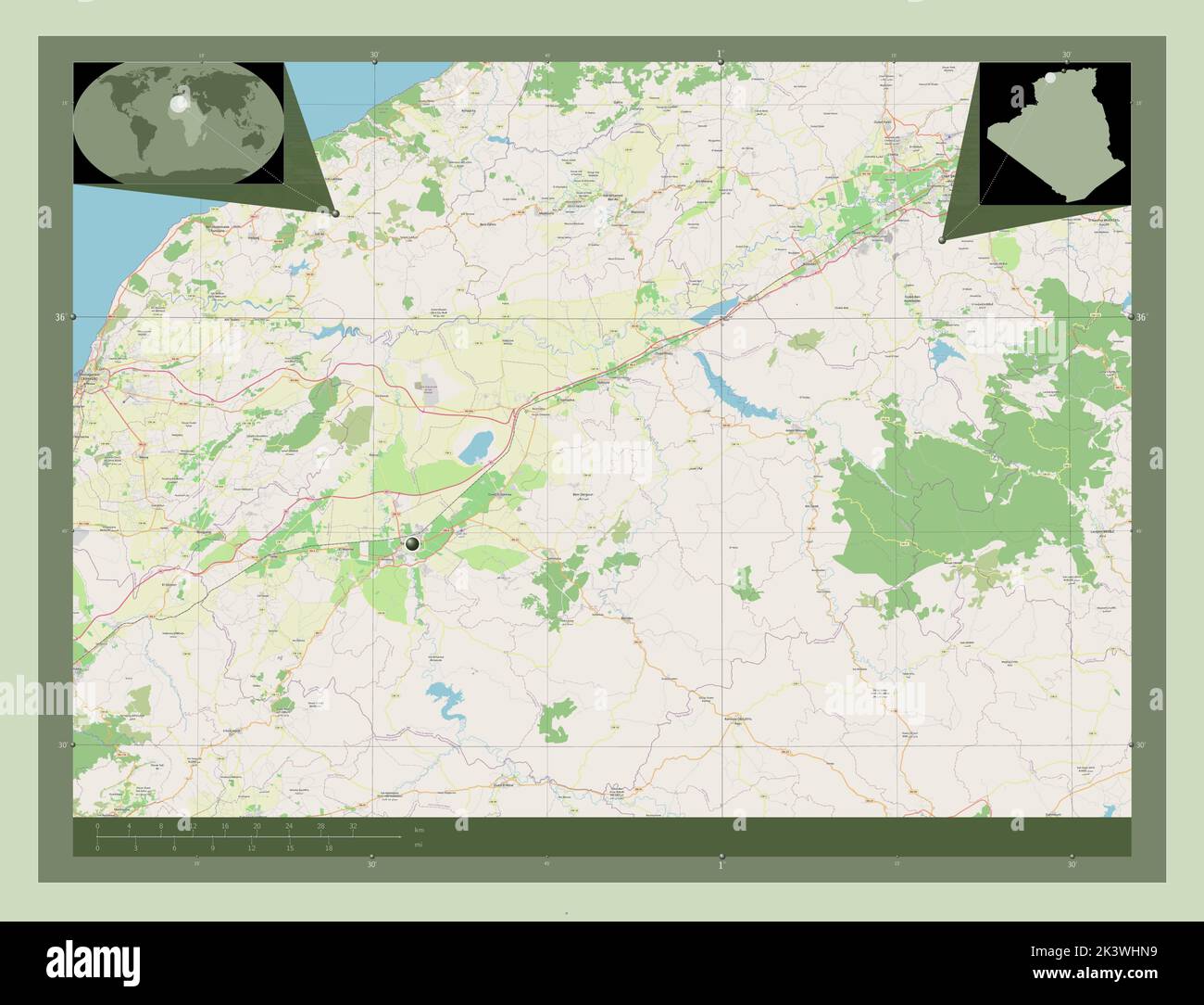 Relizane map hi-res stock photography and images - Alamy