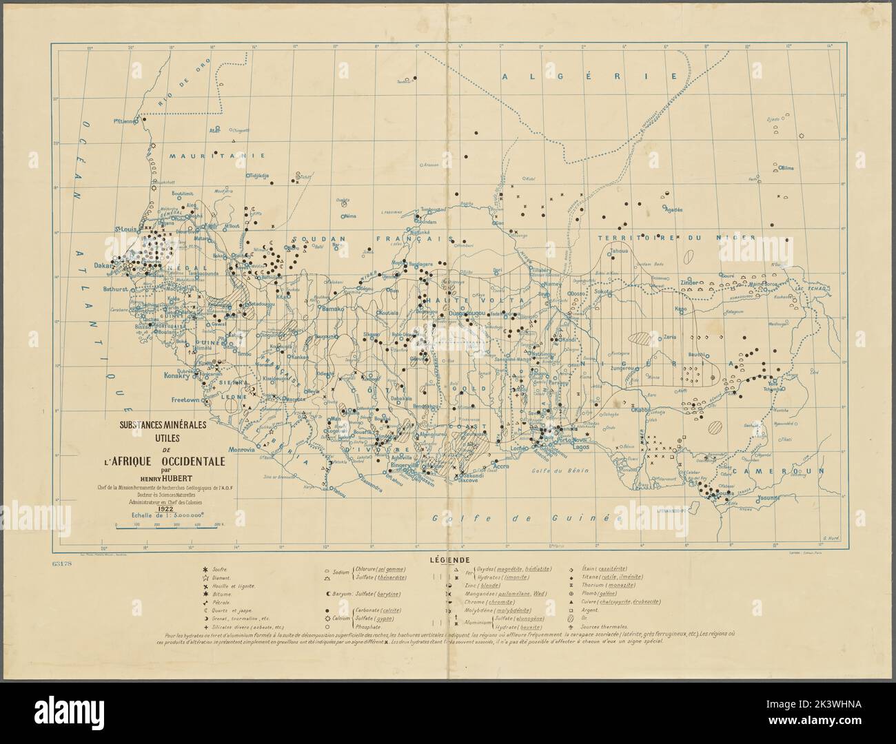 Substances minérales utiles de l'Afrique occidentale French West Africa ...