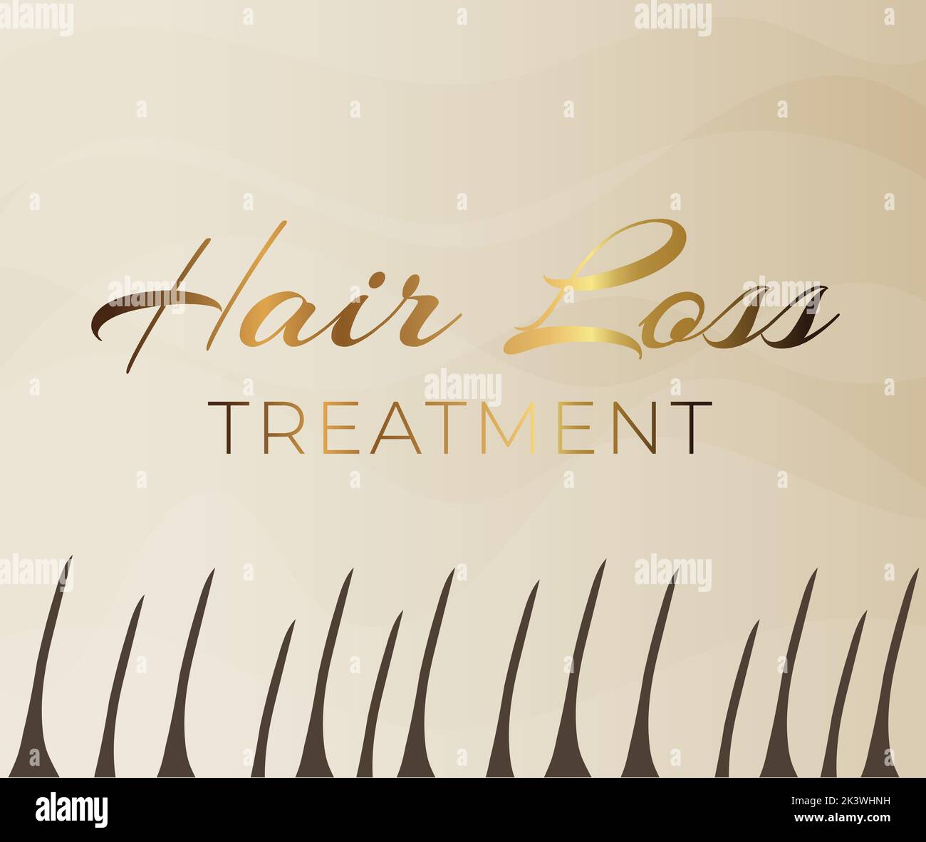 Hair Loss Treatment Simple Illustration Stock Vector Image And Art Alamy