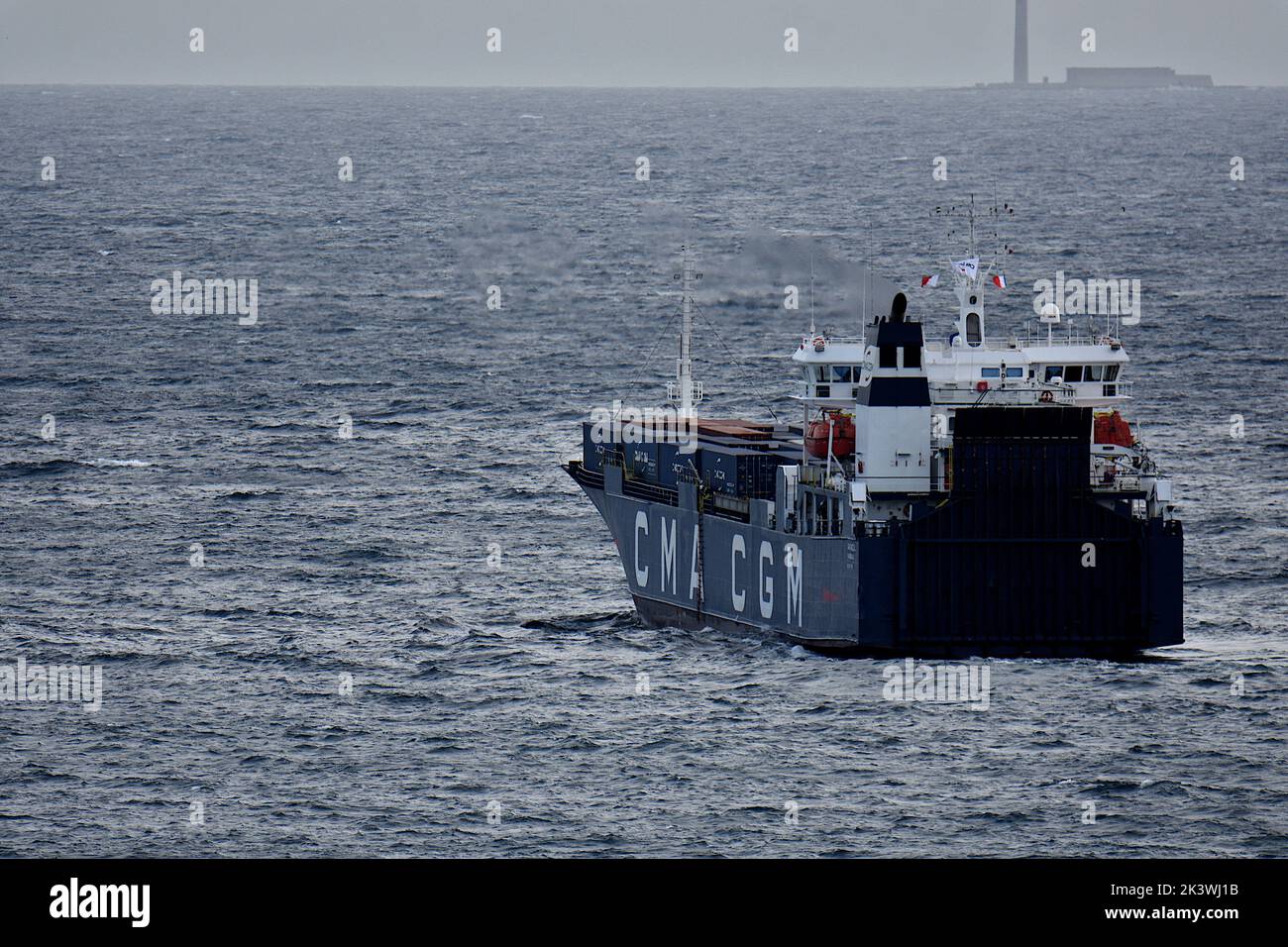 Marseille, France. 28th Sep, 2022. General view of the Aknoul leaving ...