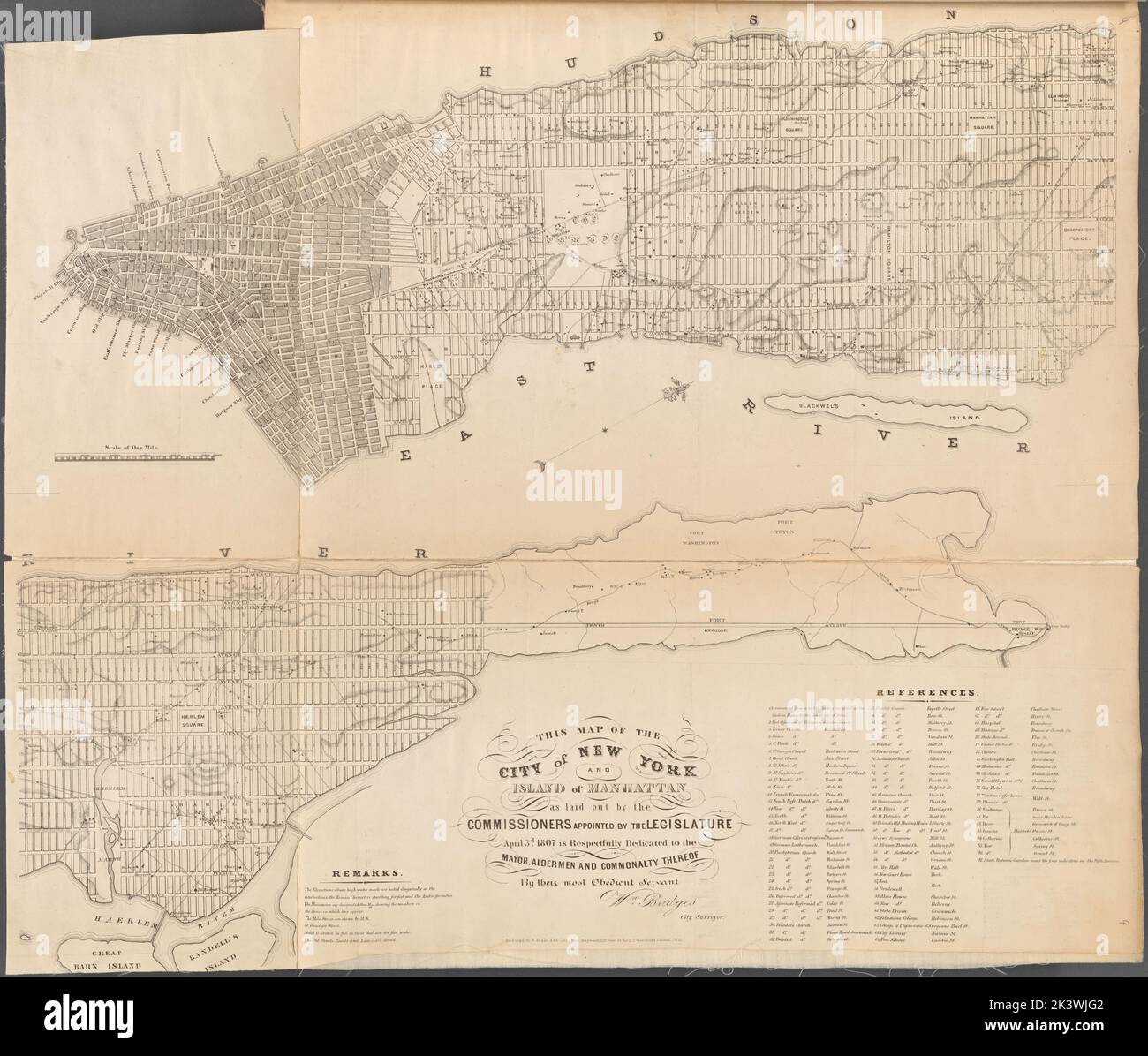 This Map of the City of New York and Island of Manhattan, as laid out ...