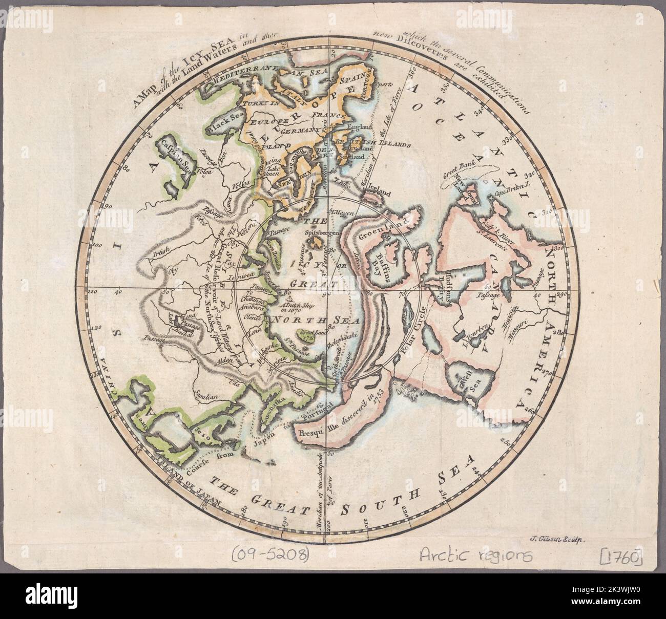 A map of the icy sea in which the several communications with the land ...