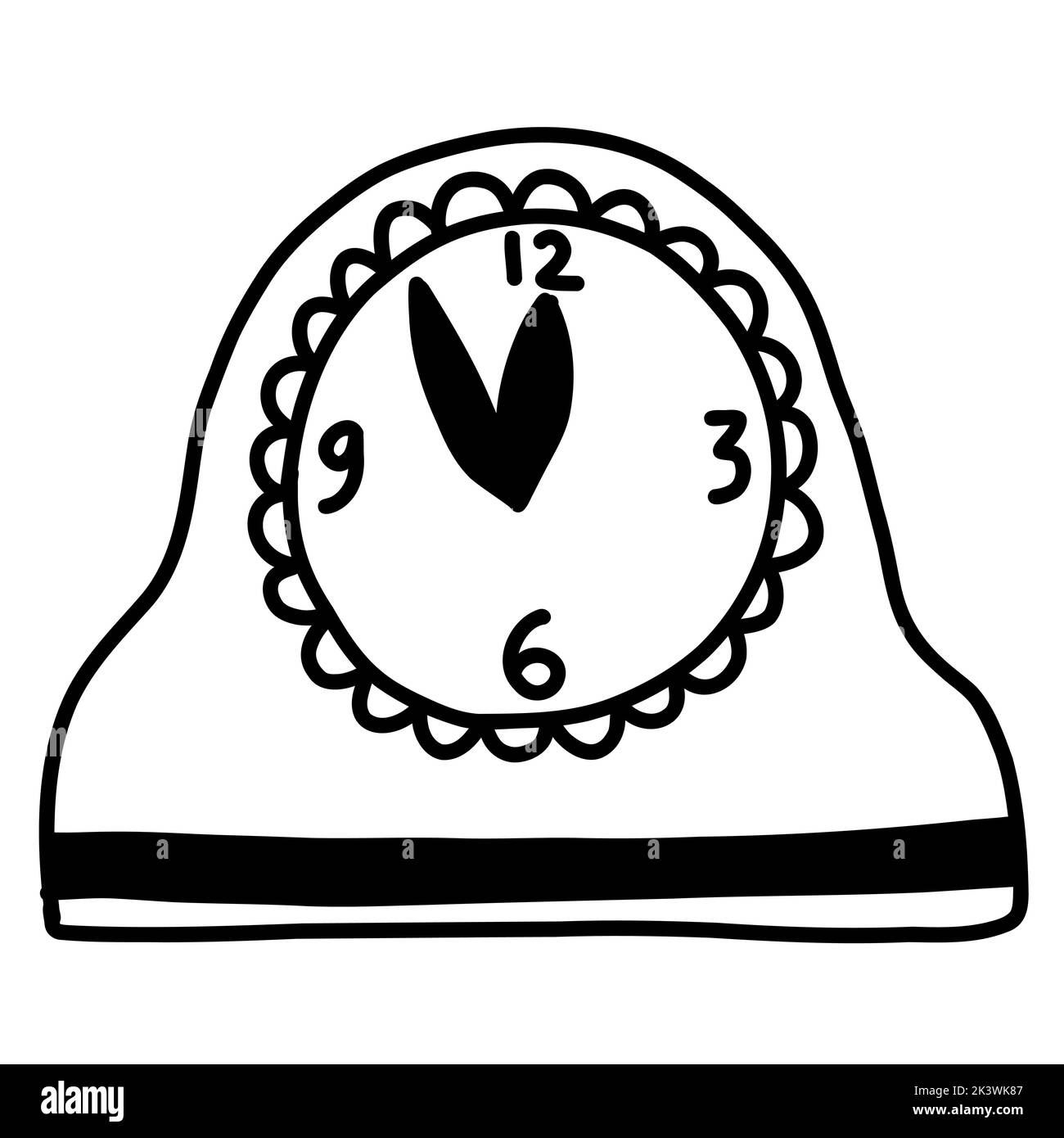 Sepia retro clock Stock Vector Images - Alamy