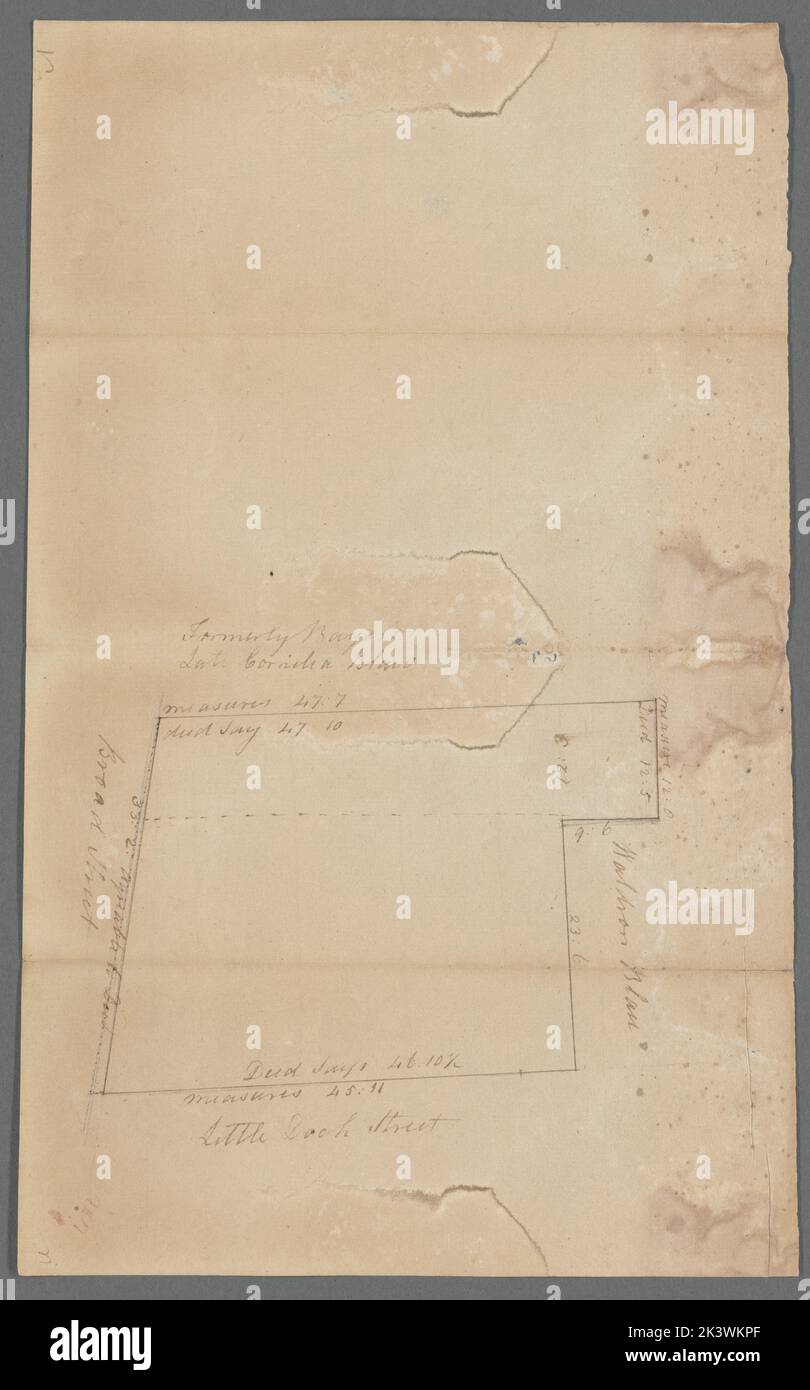 Broad Street and Little Dock Street 1780 - 1810. Cartographic. Maps ...