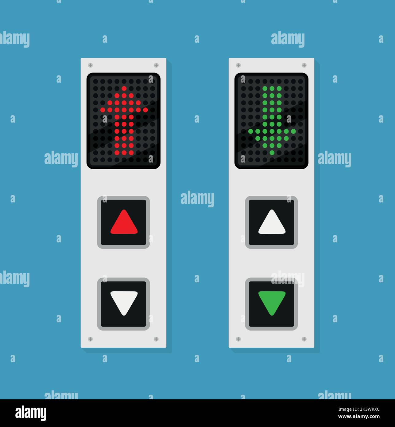 Elevator buttons finger Stock Vector Images - Alamy