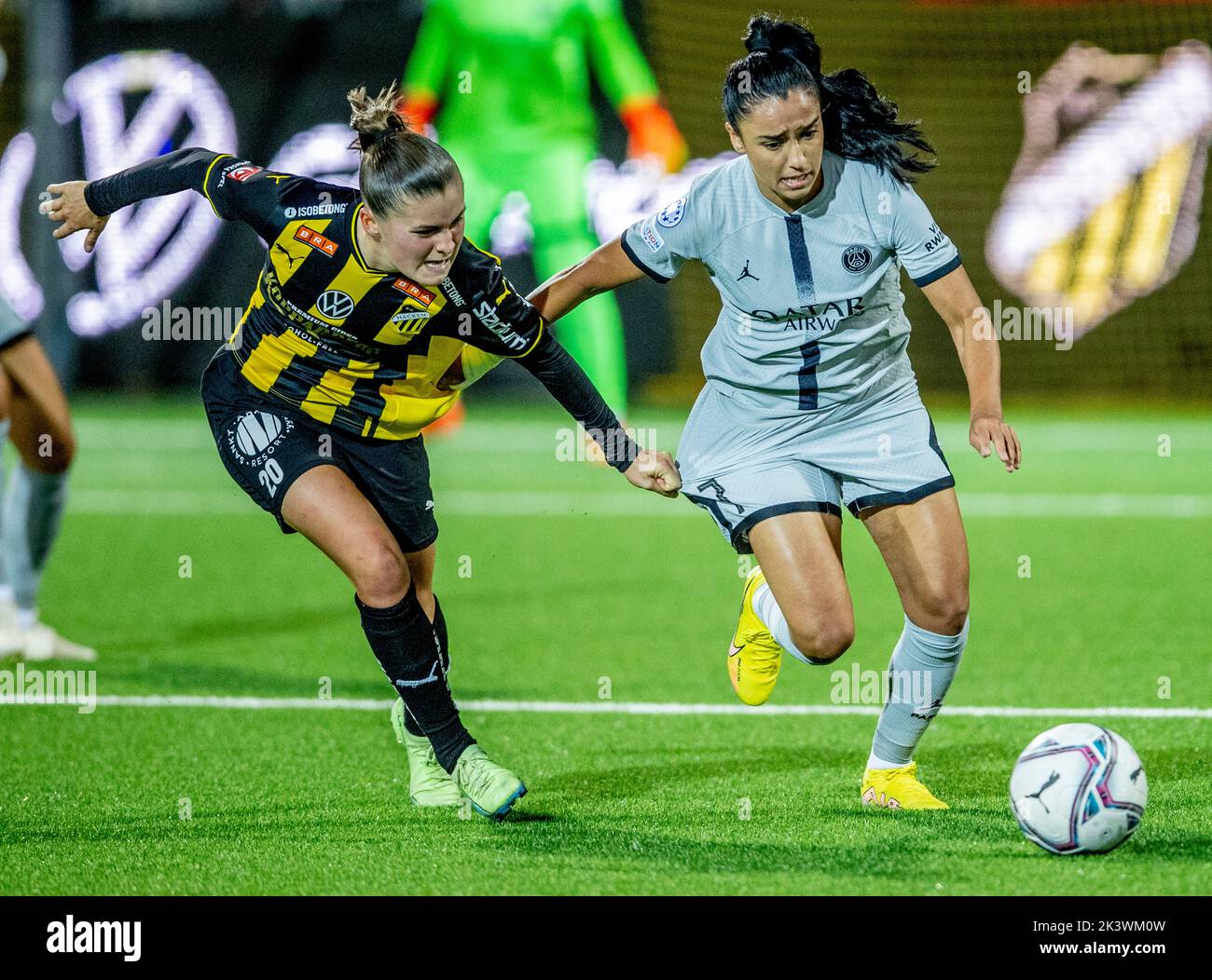 Hacken's Hanna Wijk amd Paris Sakina Karchaoui during the UEFA Women's ...