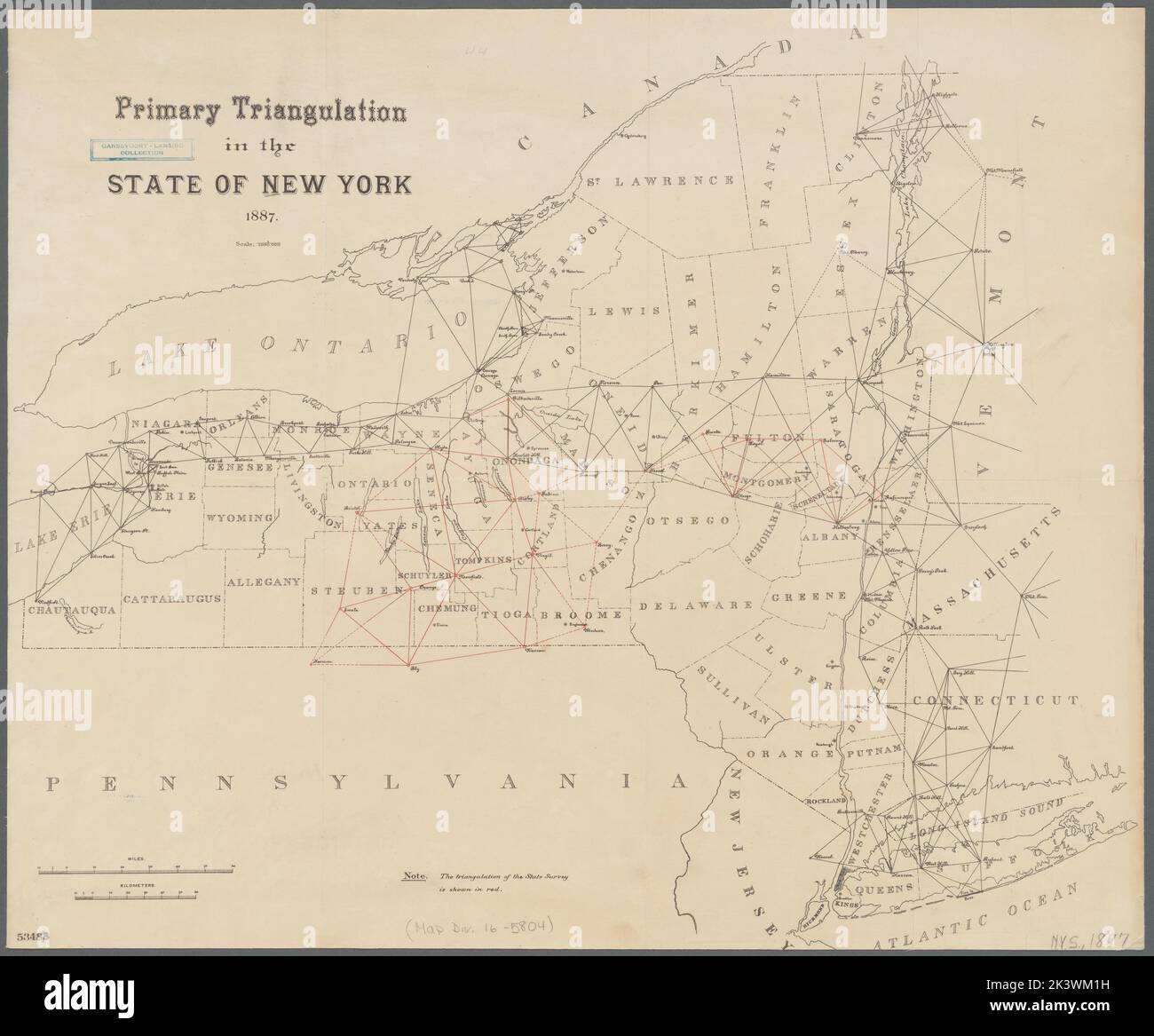 Primary triangulation in the state of New York Cartographic. Maps. 1887 ...