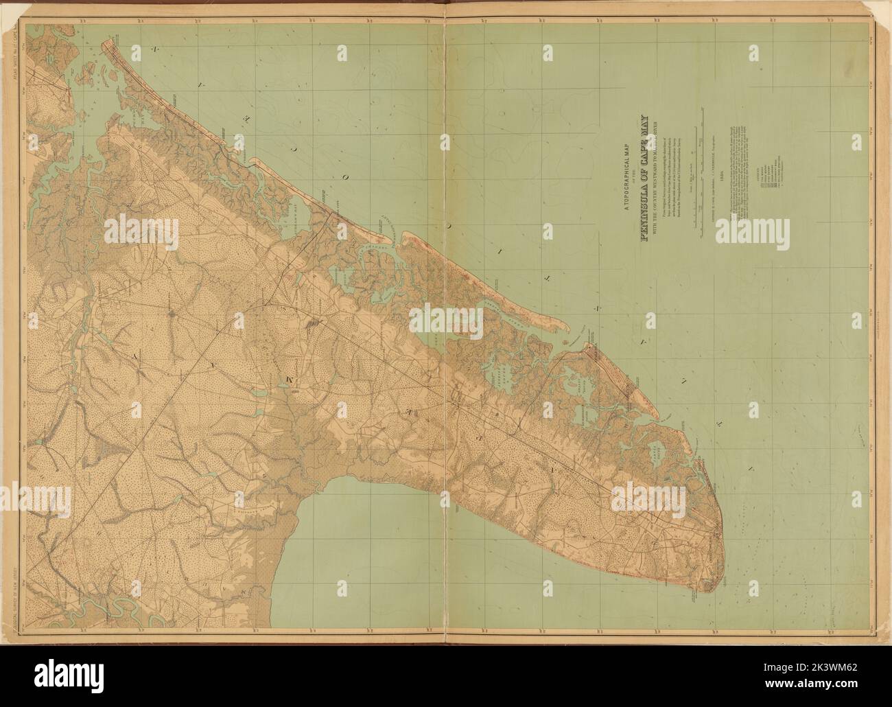 New Jersey, Double Page Sheet No. 17 Map of Cape May Cartographic ...