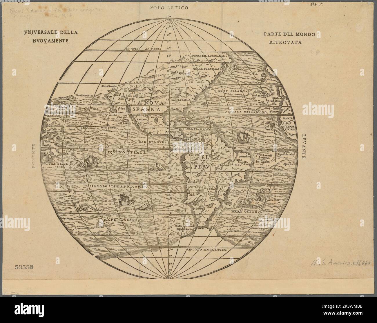 Universale della parte del mondo nuovamente ritrovata Ramusio, Giovanni ...