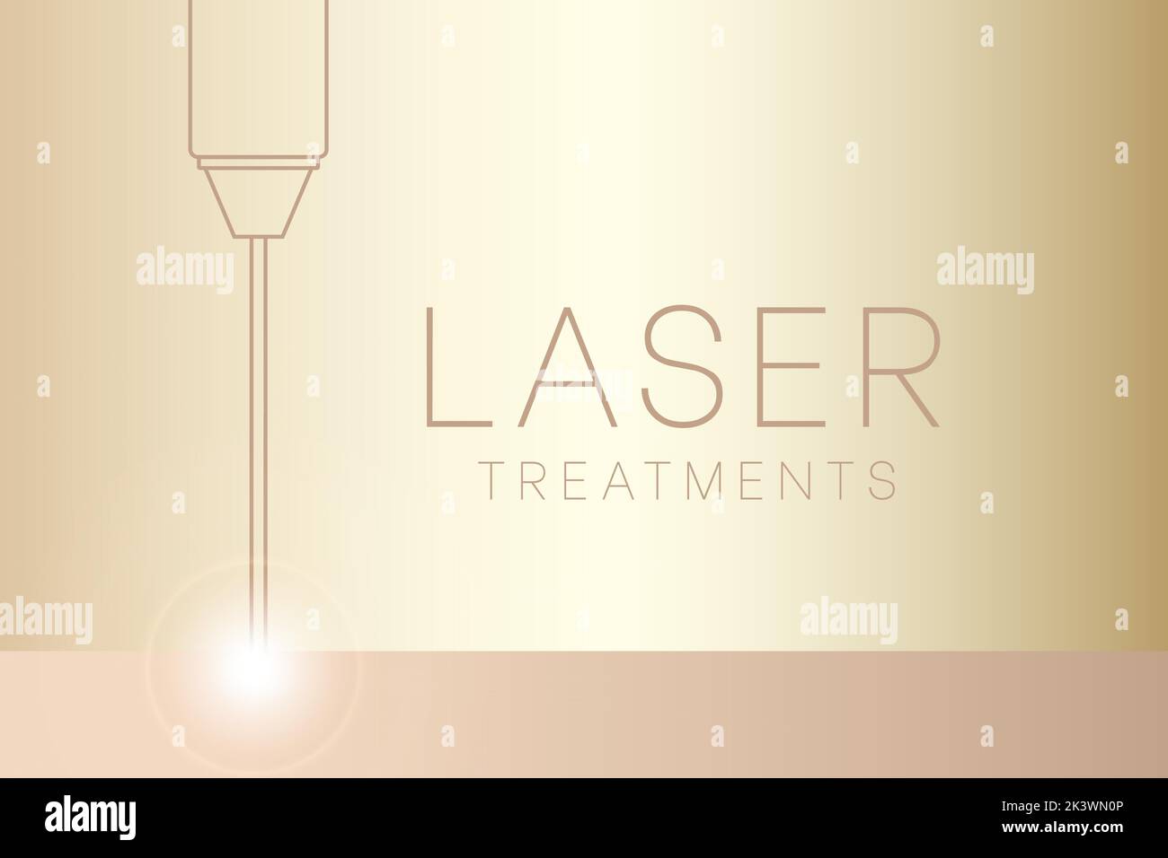 Gold Laser Treatments Minimal Elegant Background Design Stock Vector ...