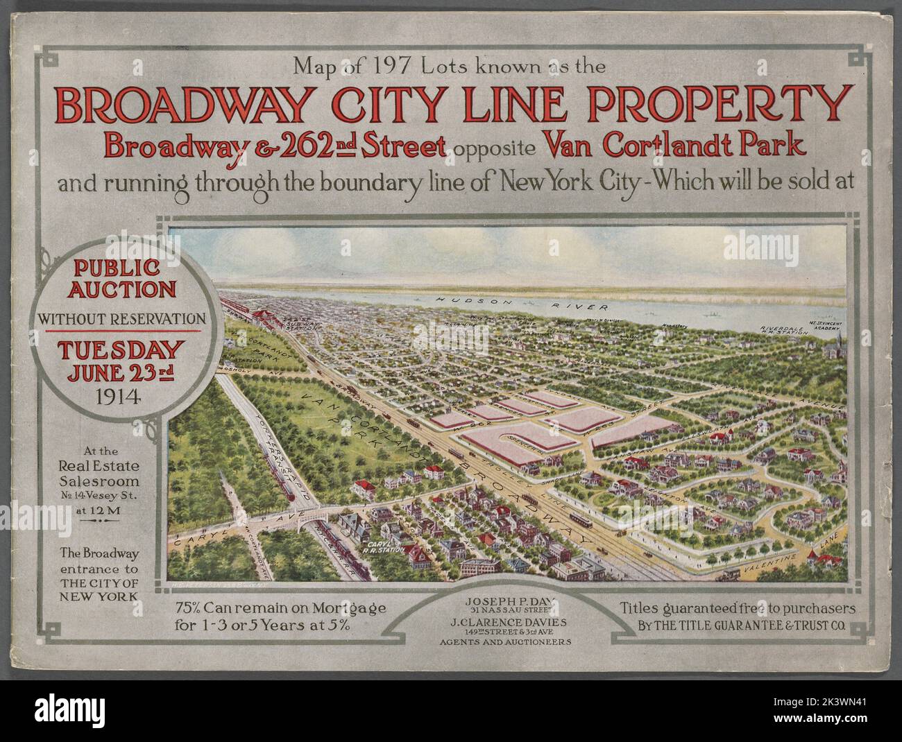 Map of 197 Lots known as the Broadway City Line Property, Broadway & 262nd St opposite Van ...