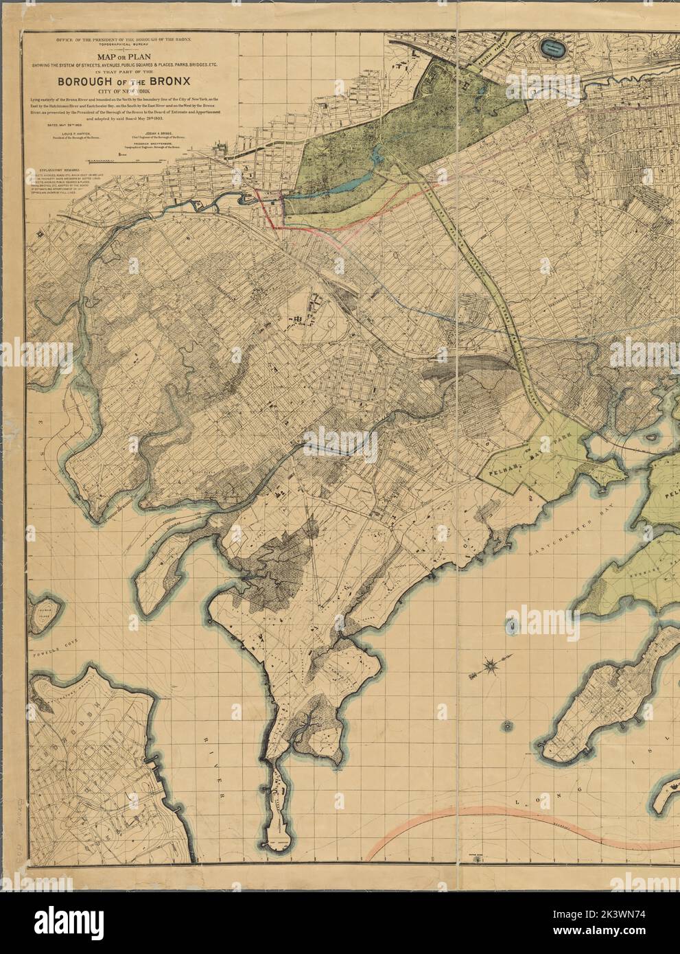 Map or plan showing the system of streets, avenues, public squares and ...