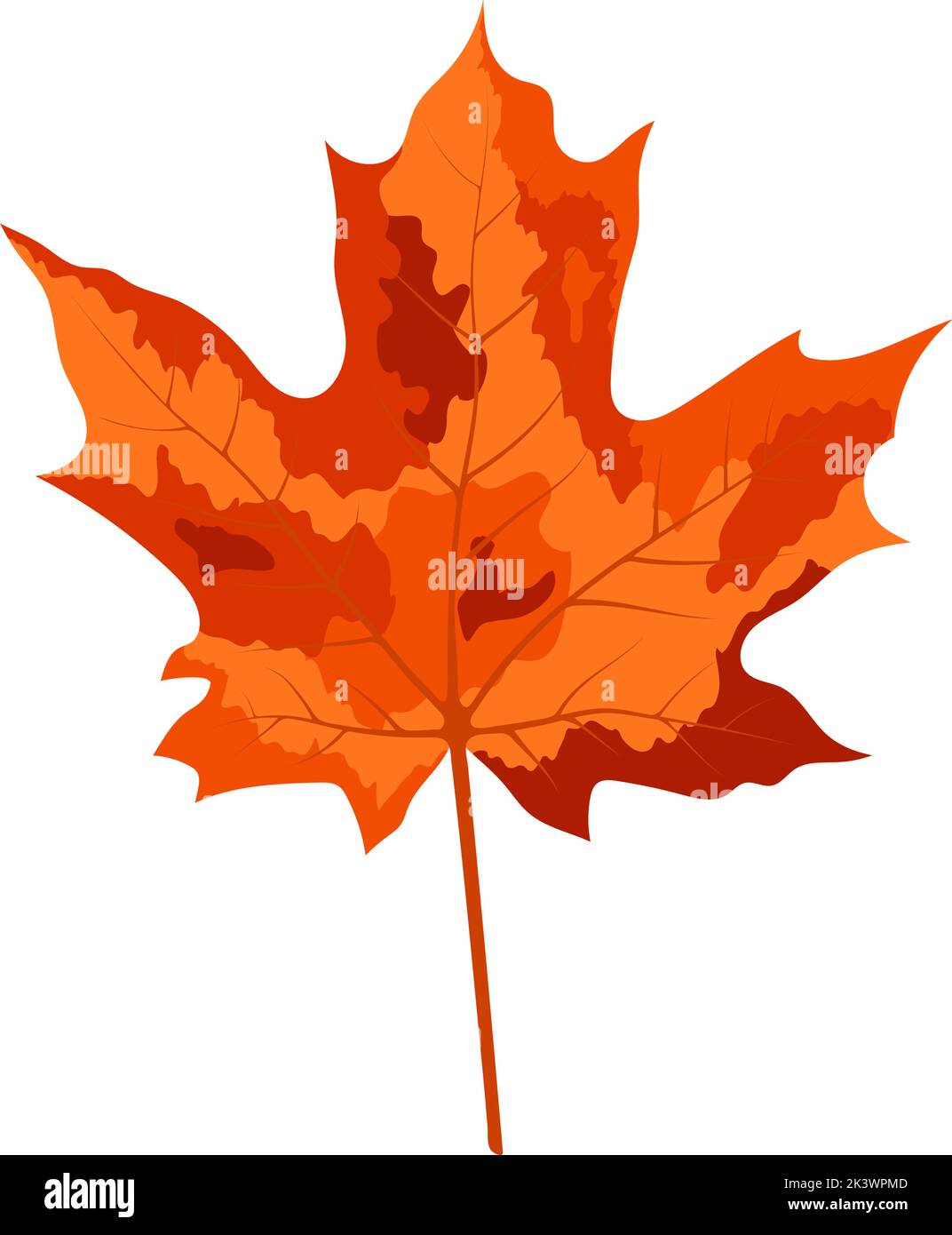 Autumn maple leaf. Leaf fall. Vector illustration Stock Vector Image ...