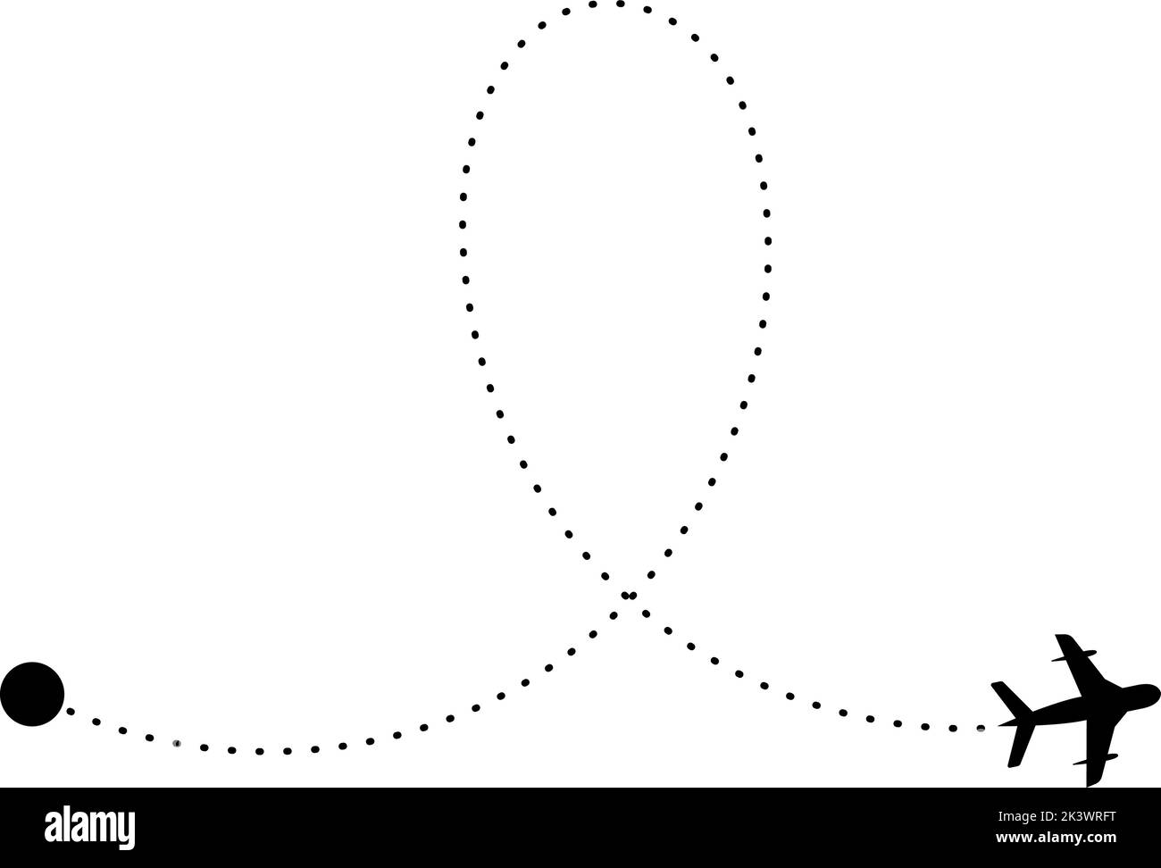 Flying way dotted line. Plane flight trajectory Stock Vector Image ... Flying way dotted line. Plane flight trajectory Stock Vector Image ...