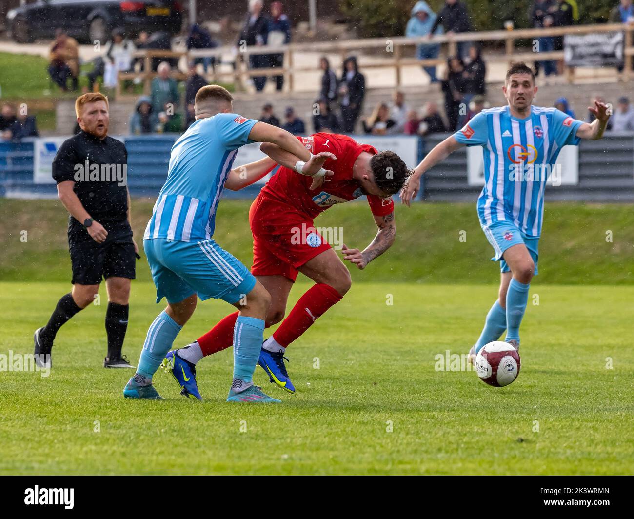 Liversedge hosted Warrington Rylands for a football match in the ...