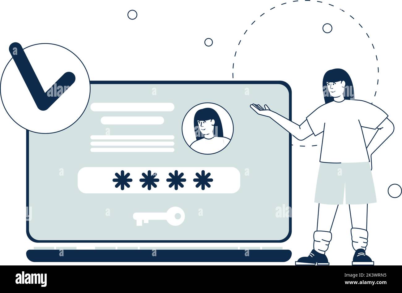 Secured personal info Stock Vector Images - Alamy